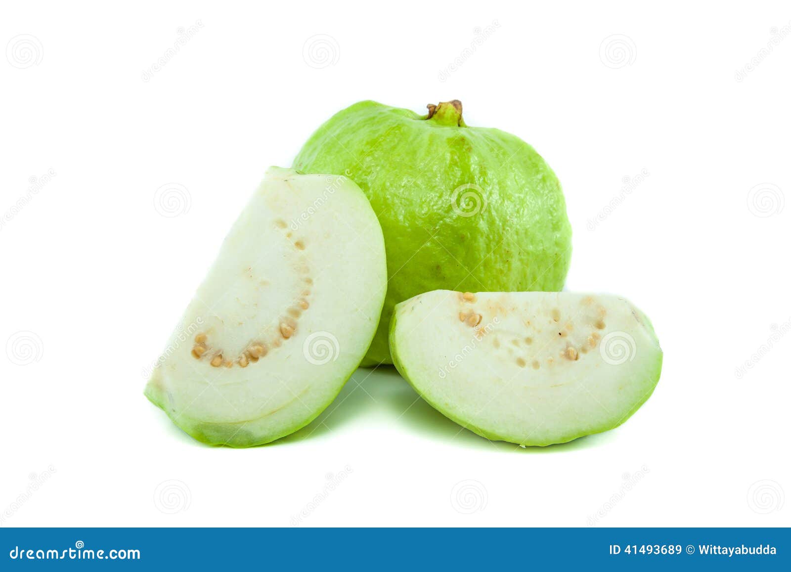Psidium Guajava Linn Bright Green Guava Stock Photos - Free & Royalty ...