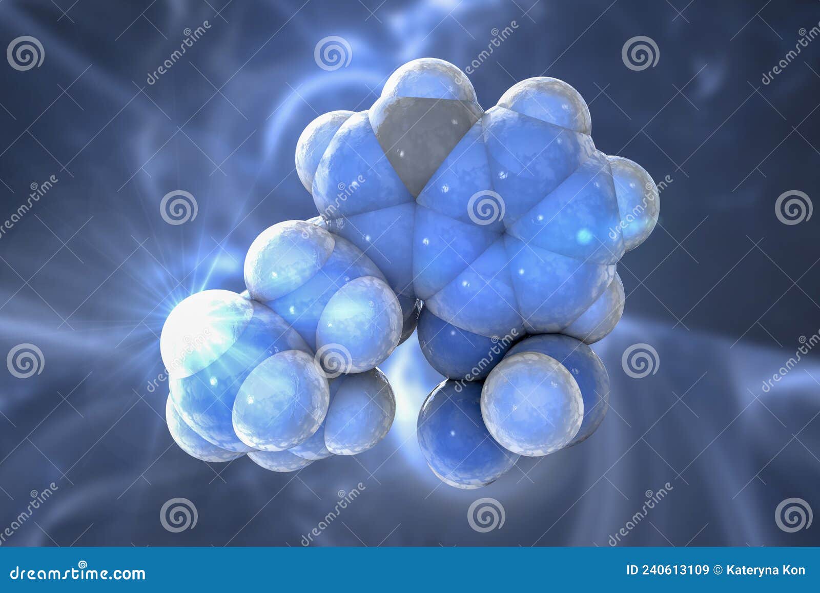 Psilocybin Psychedelic Mushroom Molecule, 3D Illustration Stock ...