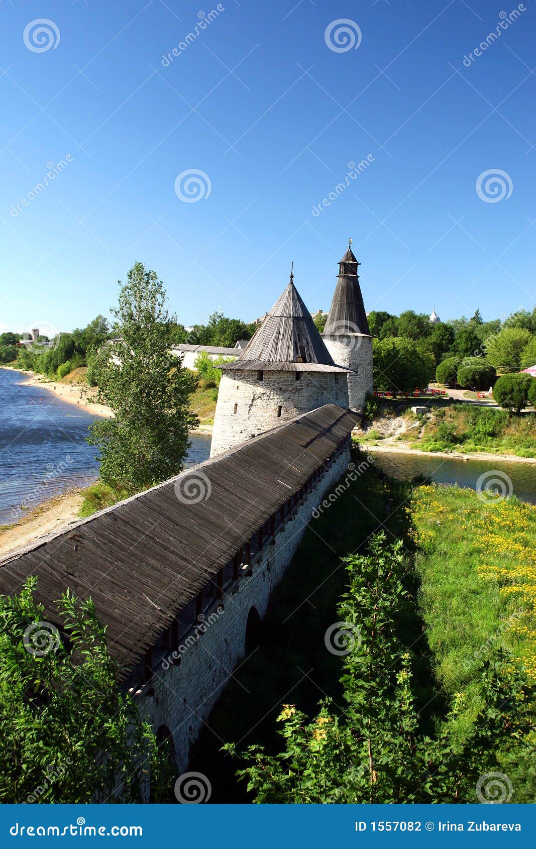 Pskov. the Kremlin. stock photo. Image of loophole, kremlin - 1557082