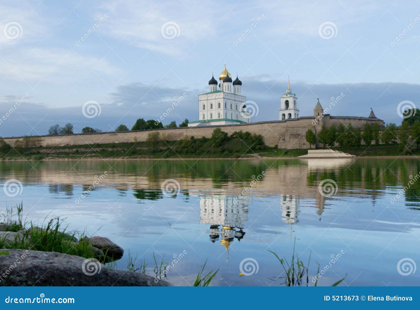 The Pskov Kremlin stock image. Image of facade, architecture - 5213673