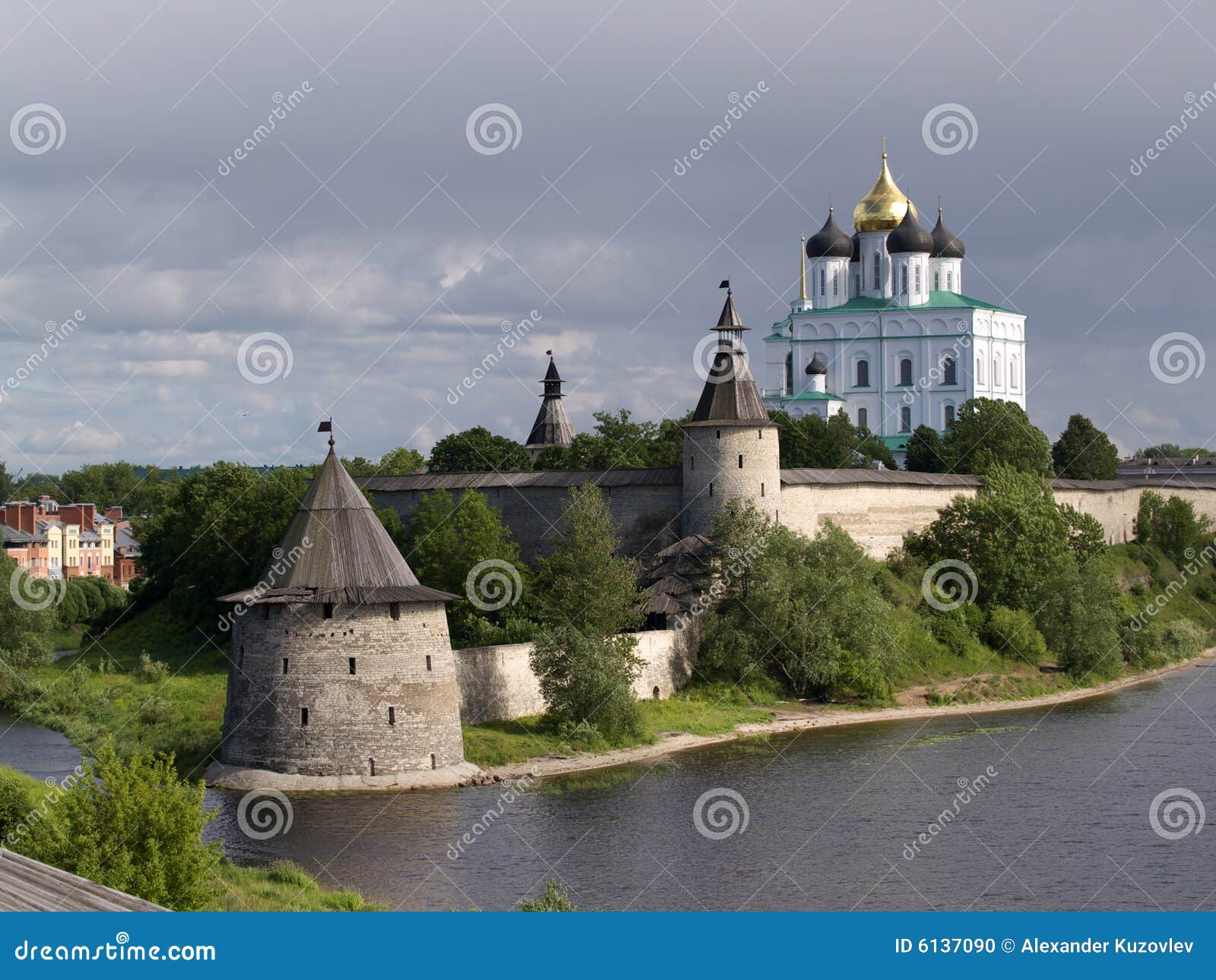 Pskov Kremlin stock photo. Image of defense, antique, building - 6137090