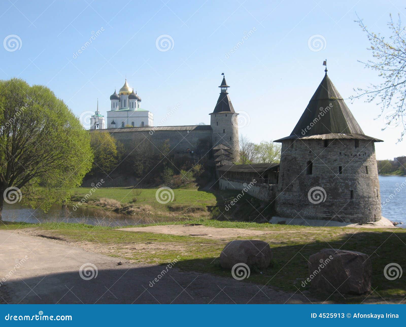 Pskov, Russia stock image. Image of russian, fortress - 4525913