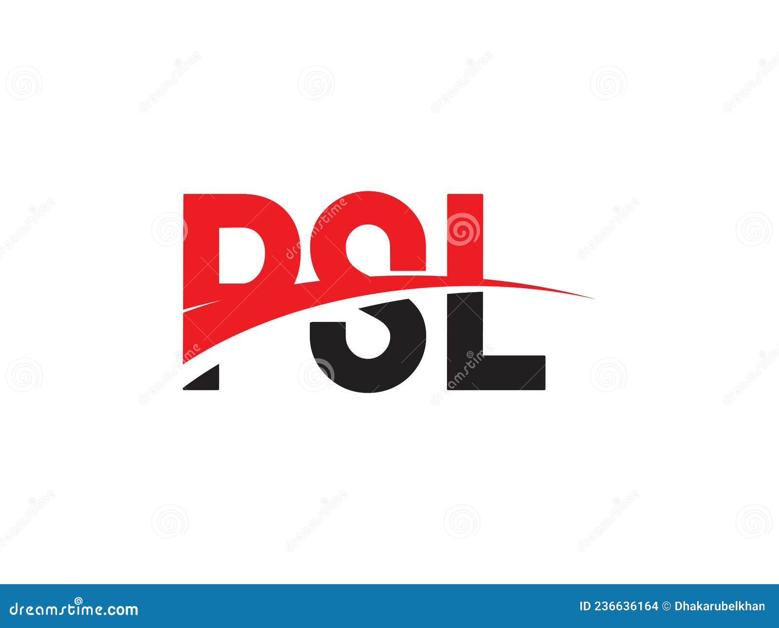 PSL Letter Initial Logo Design Vector Illustration Stock Vector ...