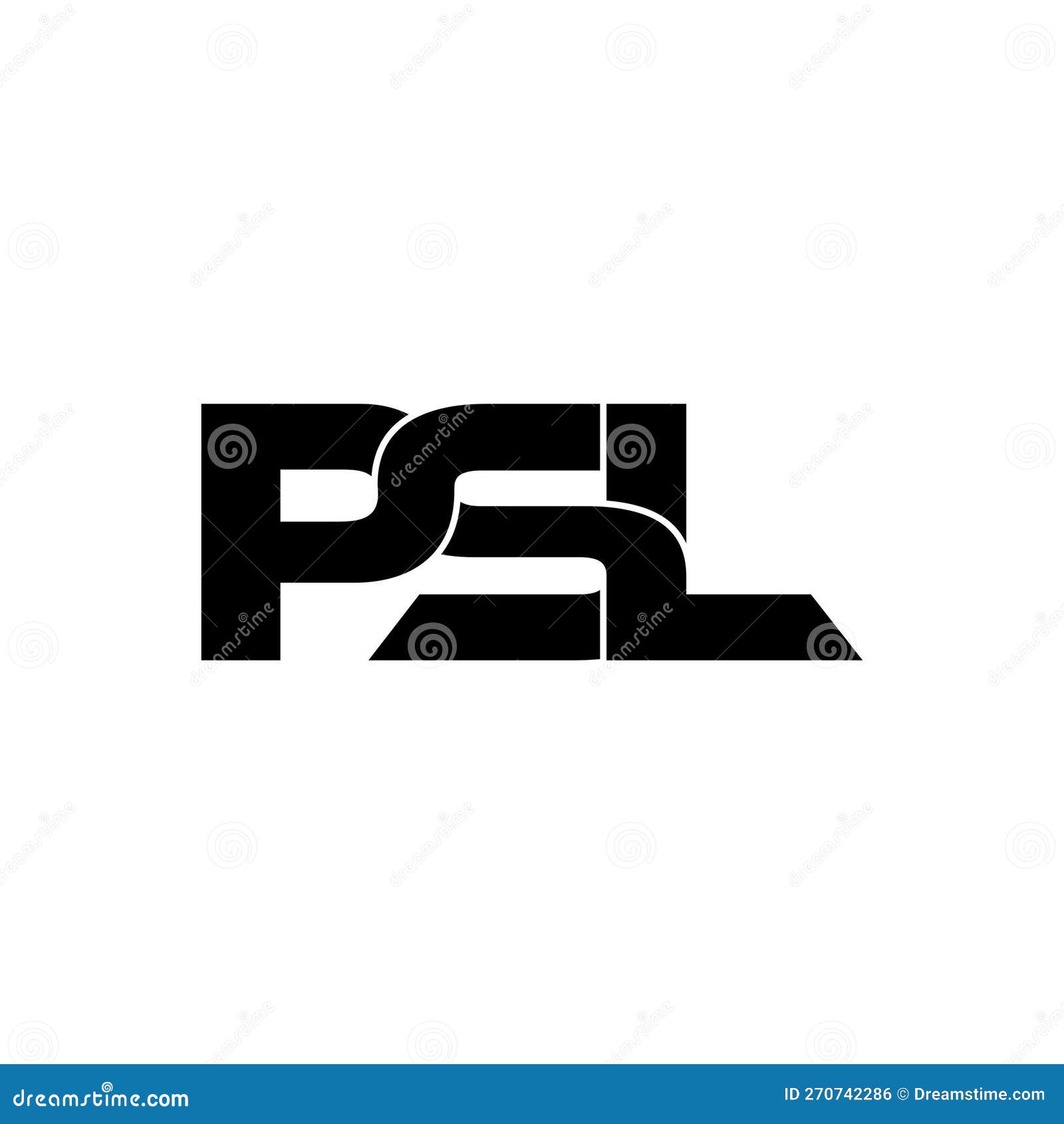 PSL Letter Monogram Logo Design Vector Stock Vector - Illustration of ...
