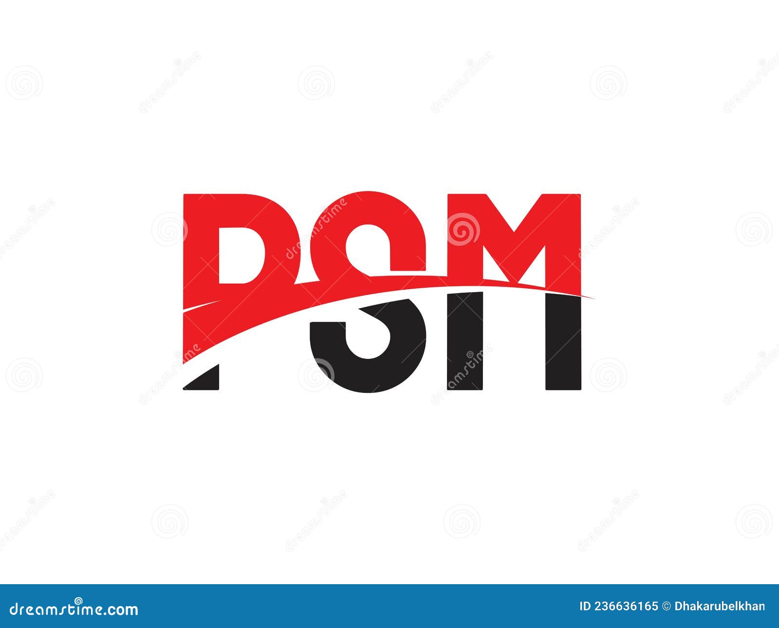 PSM Letter Initial Logo Design Vector Illustration Stock Vector ...