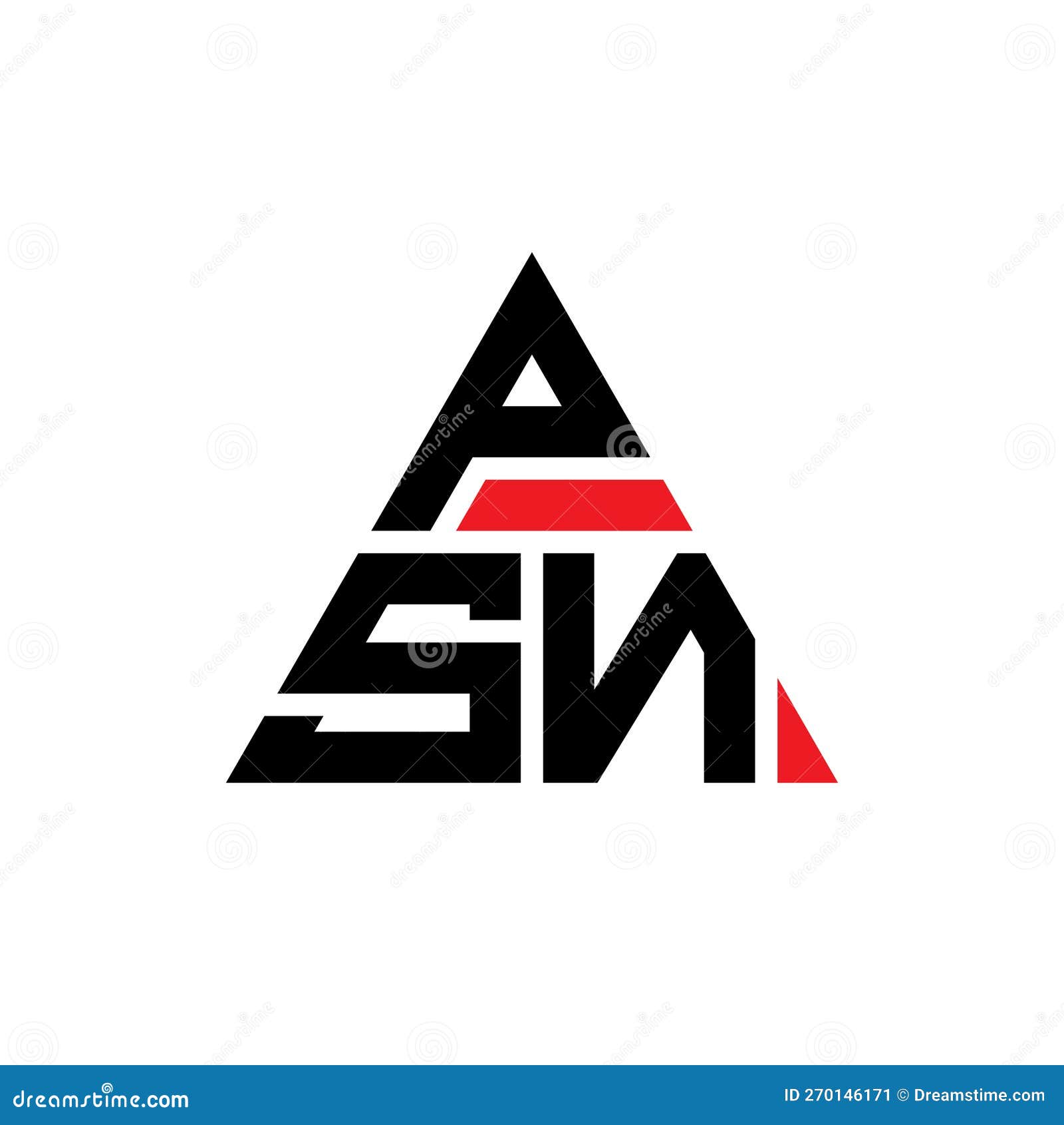 PSN Triangle Letter Logo Design with Triangle Shape. PSN Triangle Logo ...