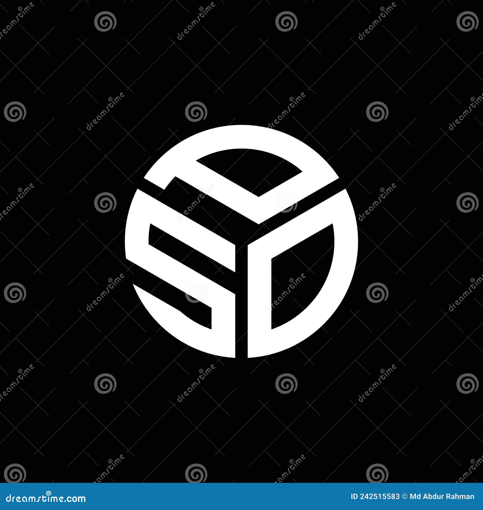 PSO Letter Logo Design on Black Background. PSO Creative Initials ...