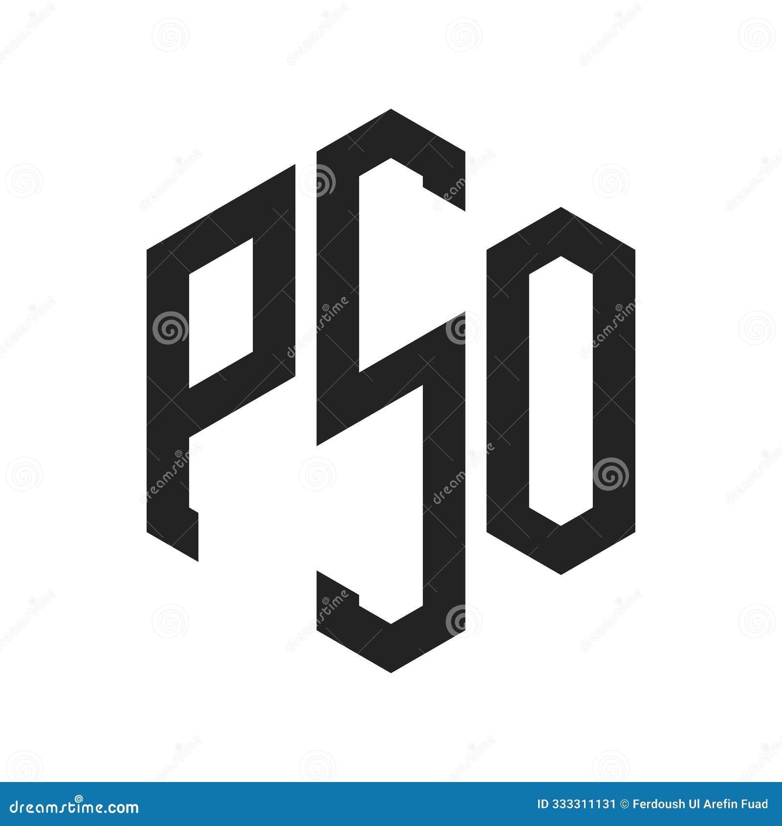 PSO Logo Design. Initial Letter PSO Monogram Logo Using Hexagon Shape ...