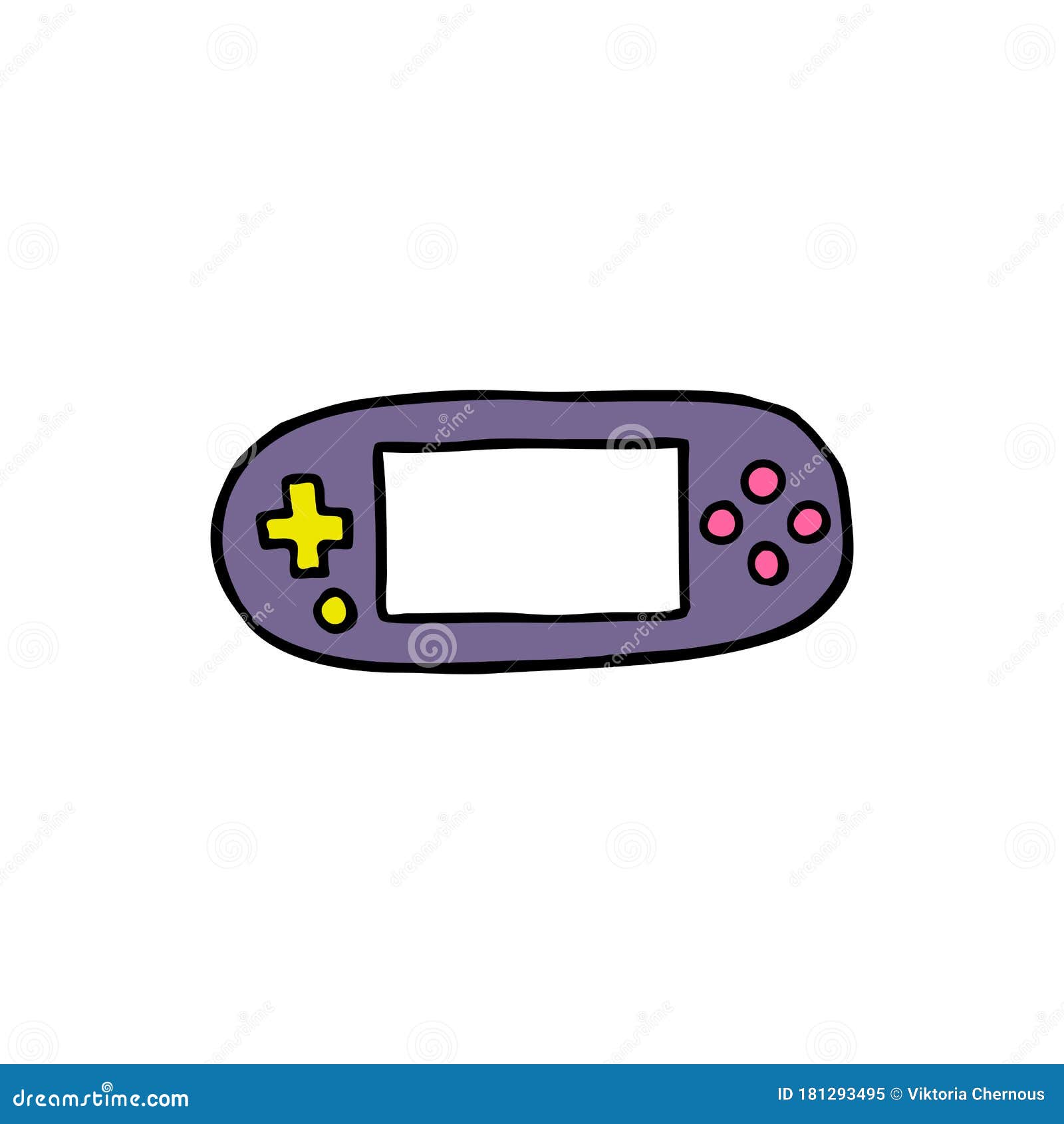 Psp Doodle Icon, Vector Illustration Stock Illustration - Illustration ...