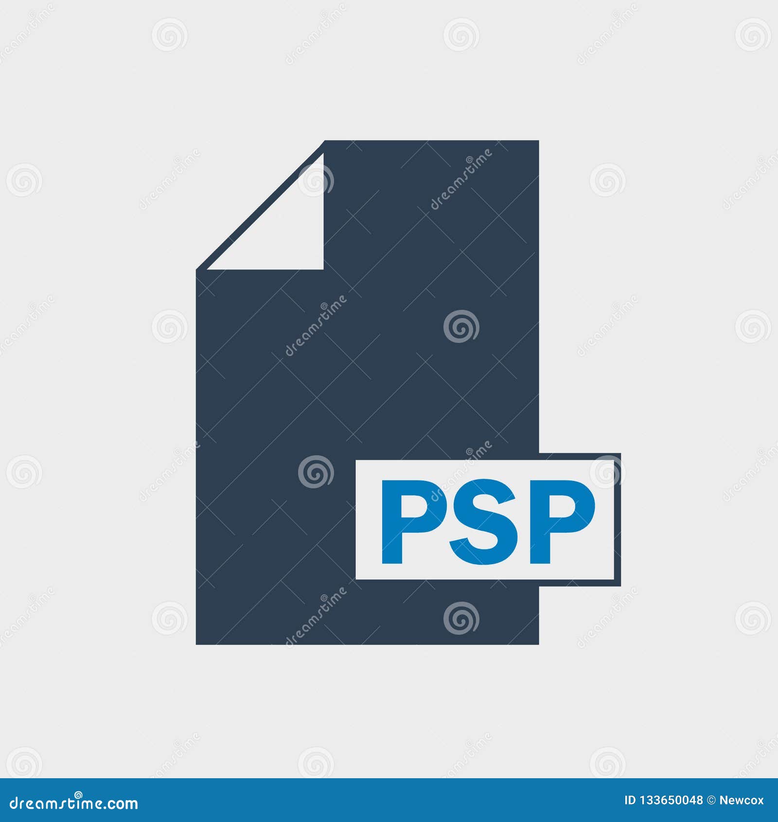 PSP File format Icon stock vector. Illustration of communication ...