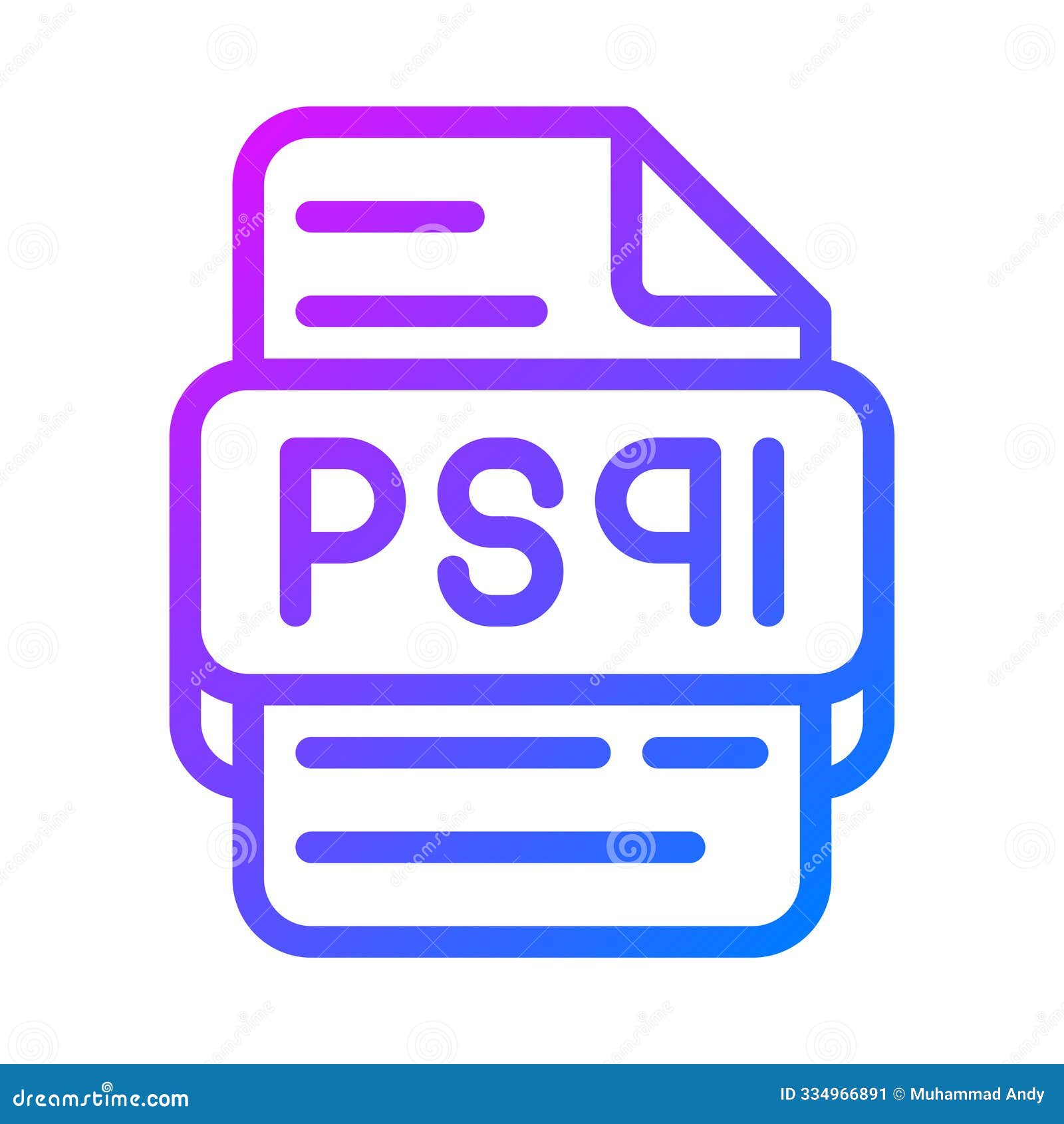 Psql Document Format File Type Icon. Gradient Style Database Icons ...