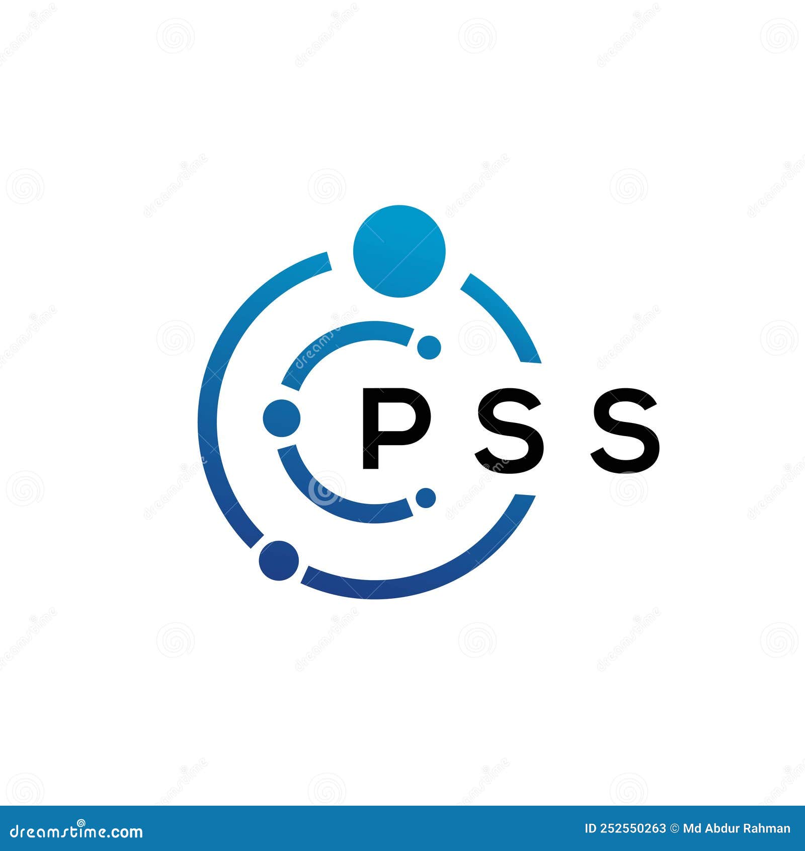 PSS Letter Technology Logo Design on White Background. PSS Creative ...