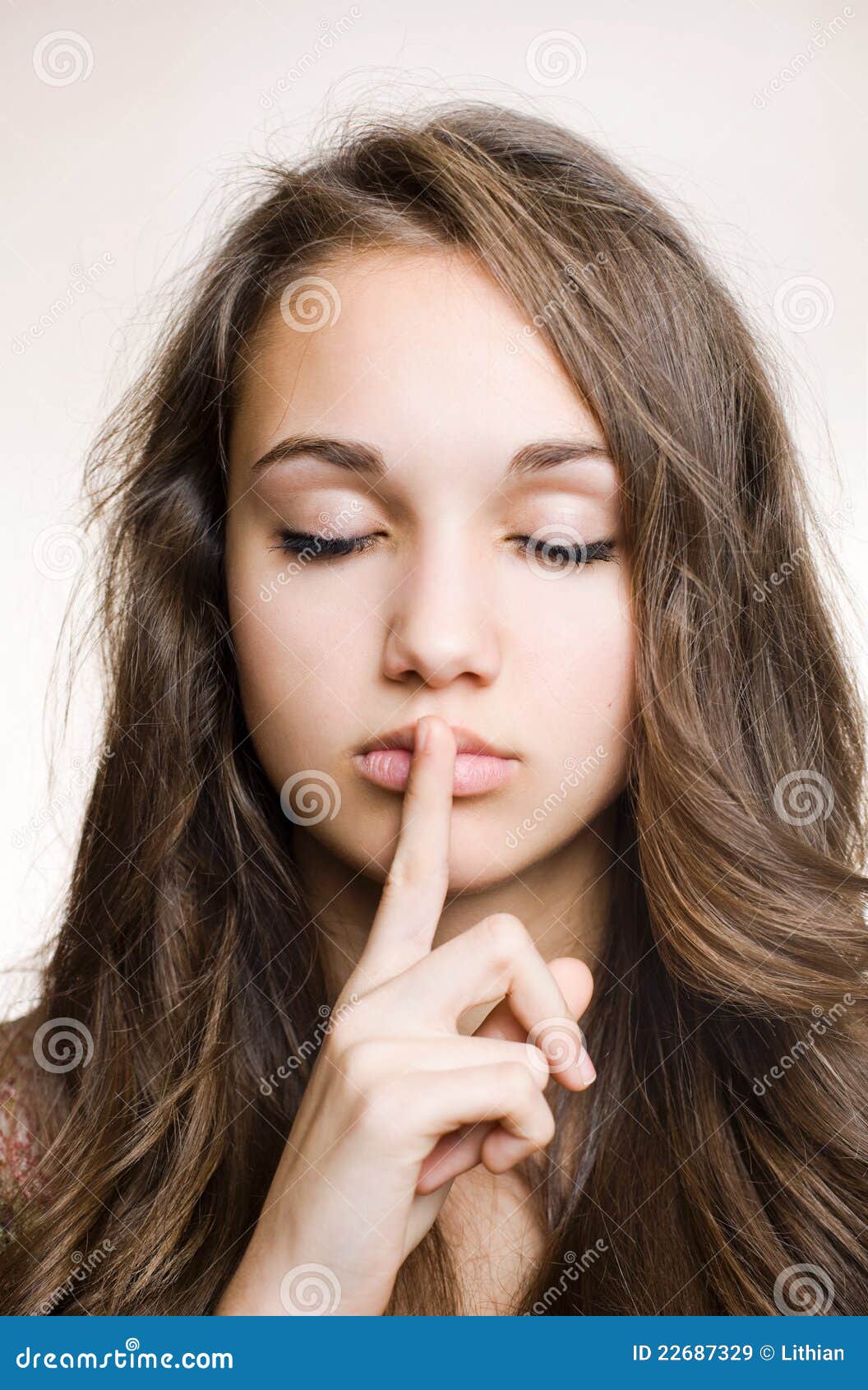 Pssst... stock image. Image of skinny, attractive, feminine - 22687329