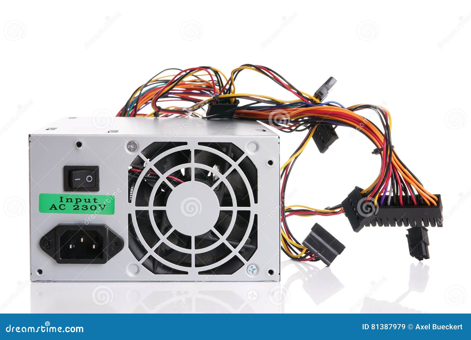 PSU Power Supply Unit for Computer Stock Image - Image of electronic ...