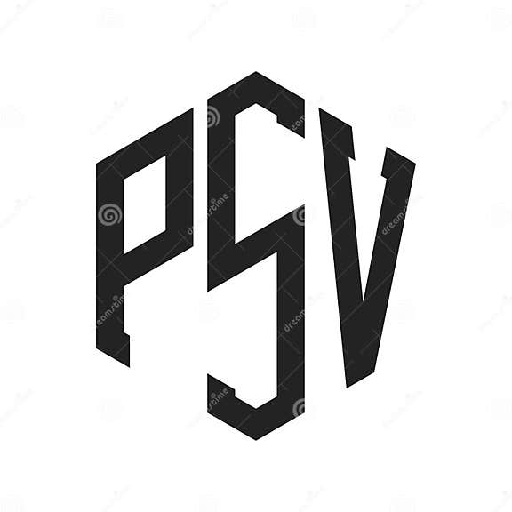 PSV Logo Design. Initial Letter PSV Monogram Logo Using Hexagon Shape ...