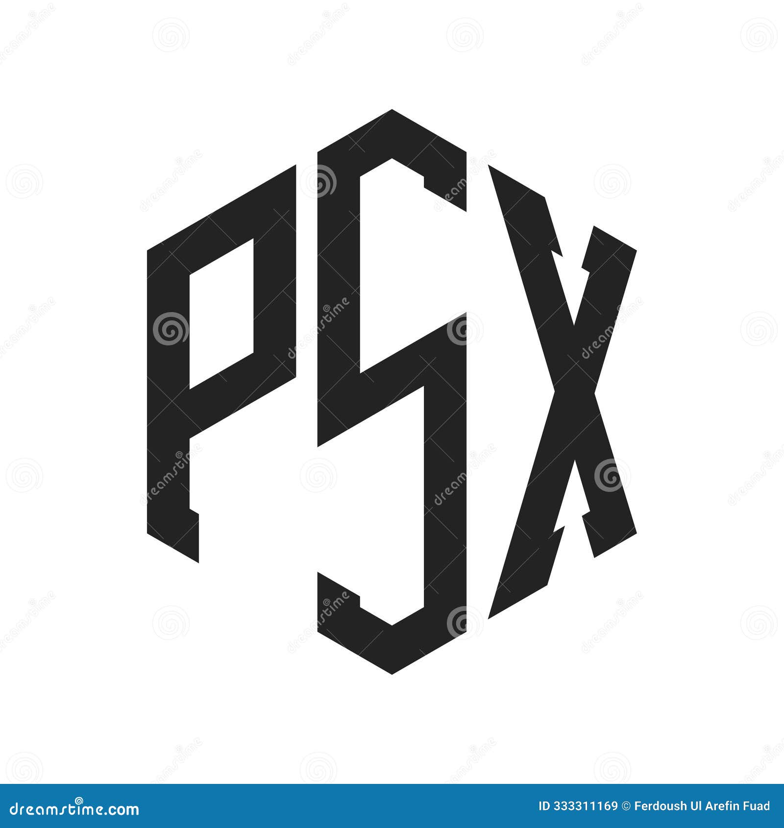 PSX Logo Design. Initial Letter PSX Monogram Logo Using Hexagon Shape ...