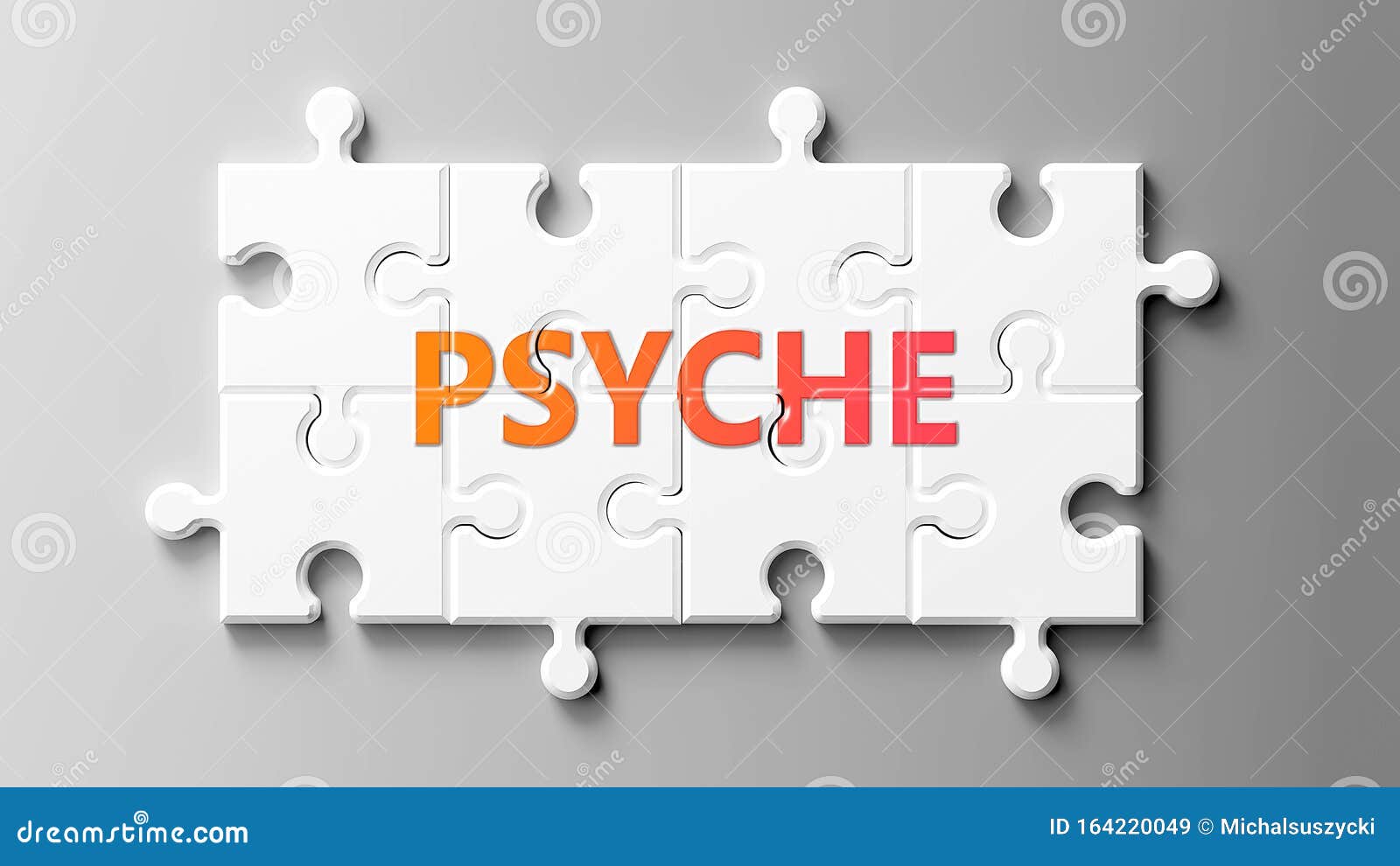 Psyche Complex Like a Puzzle - Pictured As Word Psyche on a Puzzle ...