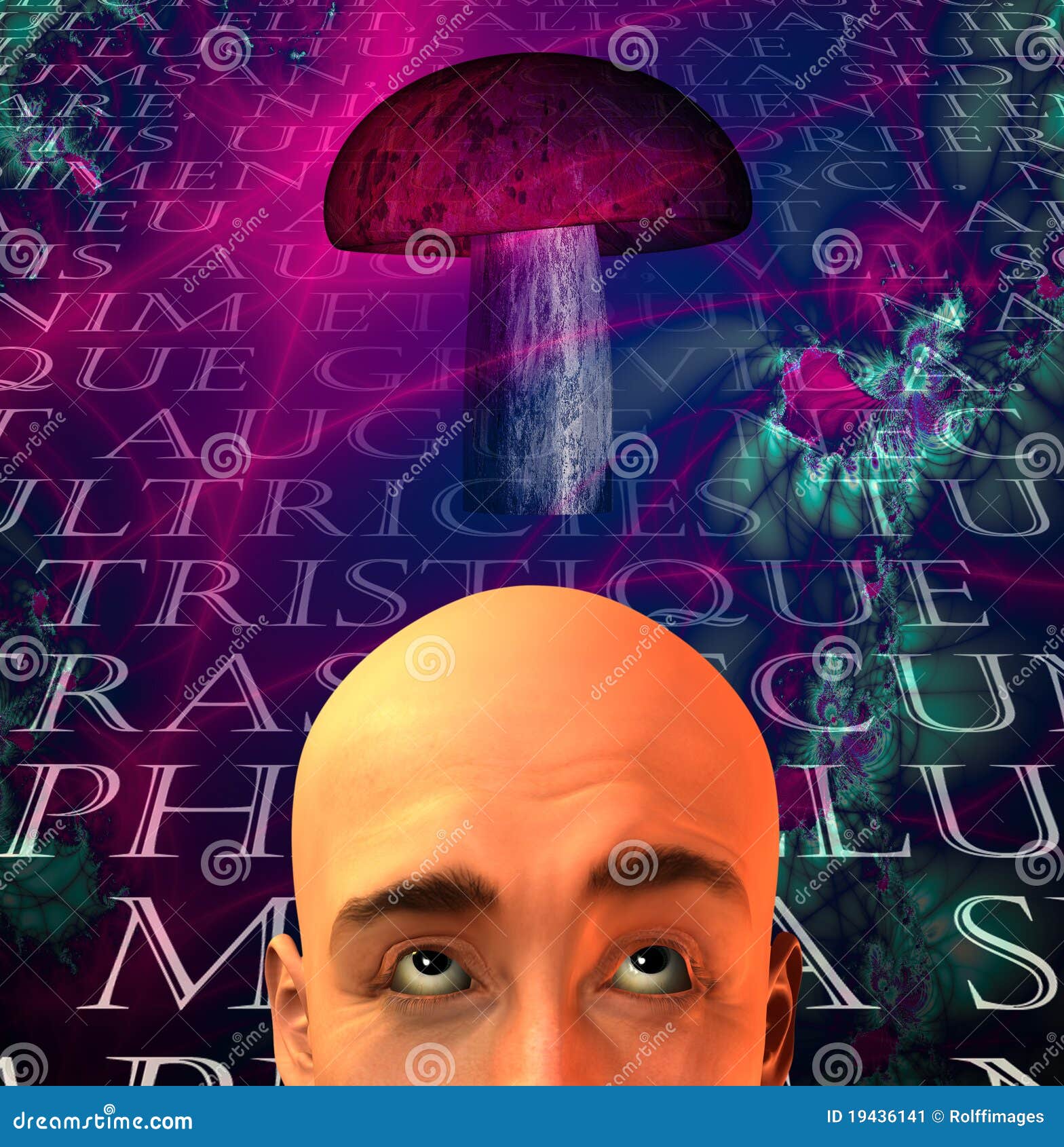 Psychedelia stock de ilustración. Ilustración de adolescente - 19436141