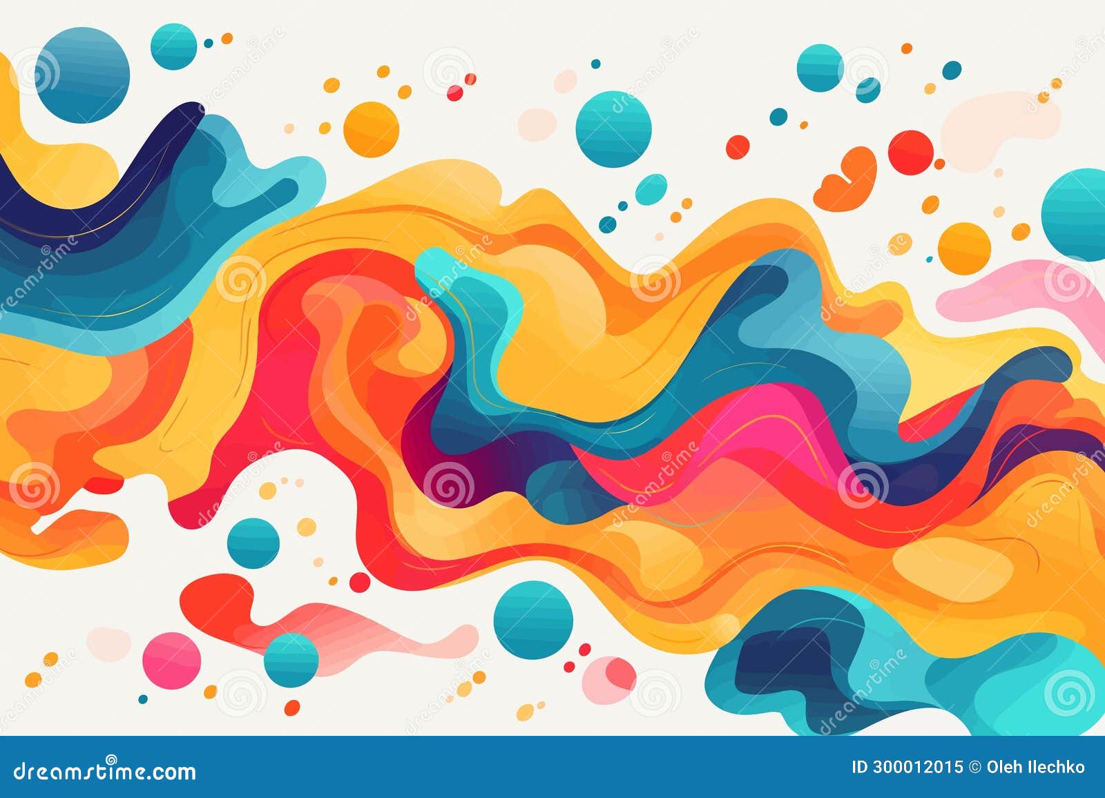 Psychedelic Abstract Art Isolated Vector Style Illustration Stock ...
