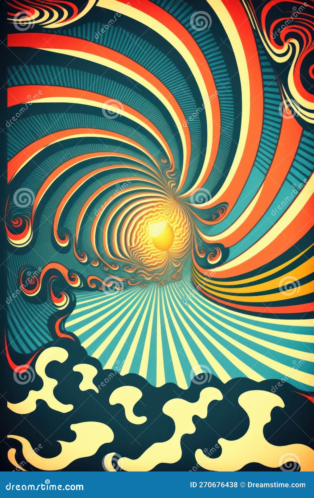 Psychedelic Abstract Background Cover Banner Design. Retro 60s 70s ... Psychedelic Abstract Background Cover Banner Design. Retro 60s 70s ...