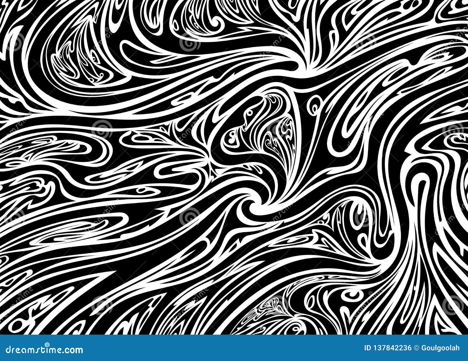 Psychedelic Abstract Background Stock Illustration - Illustration of ...