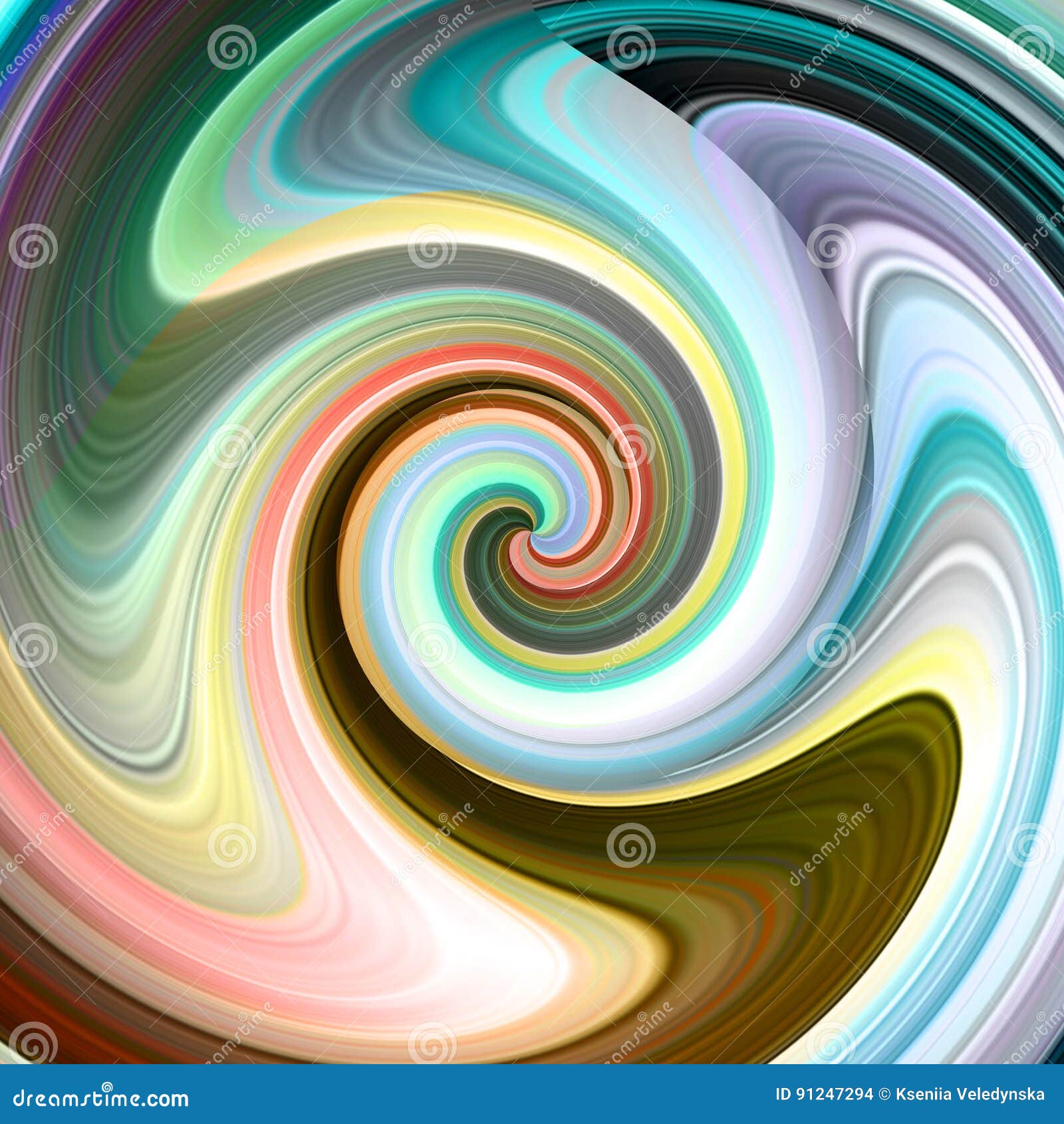 Psychedelic Abstract Formed By Light Interference On The Surface Of A ...