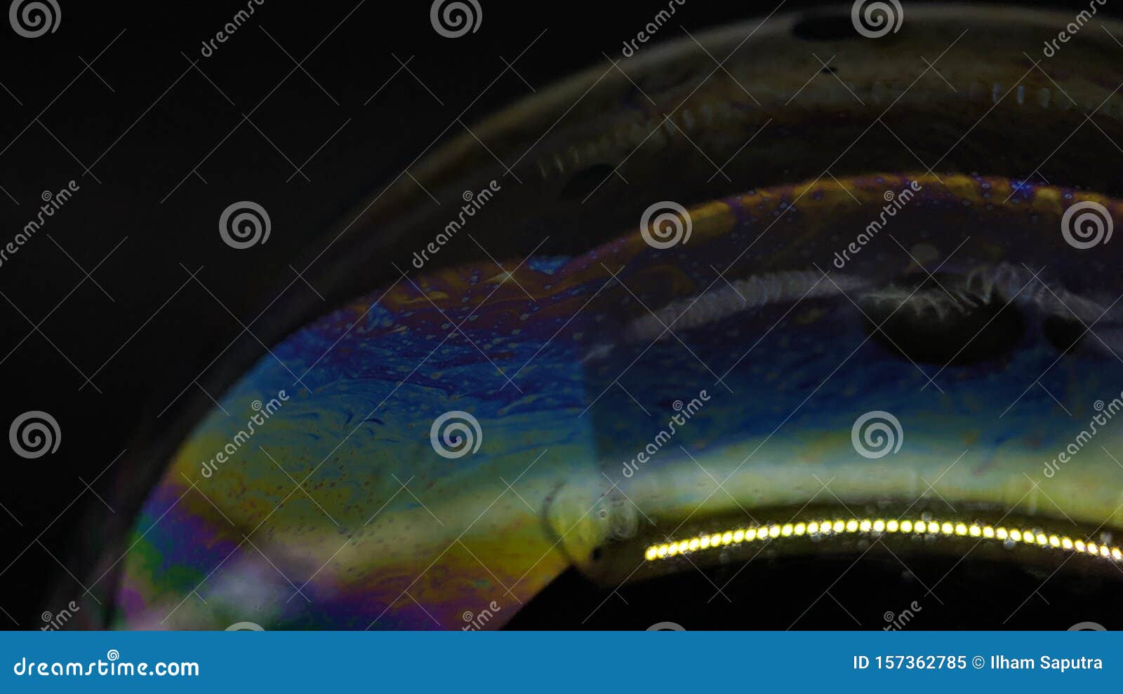Psychedelic Abstract Formed by Light Interference on the Surface of a ...