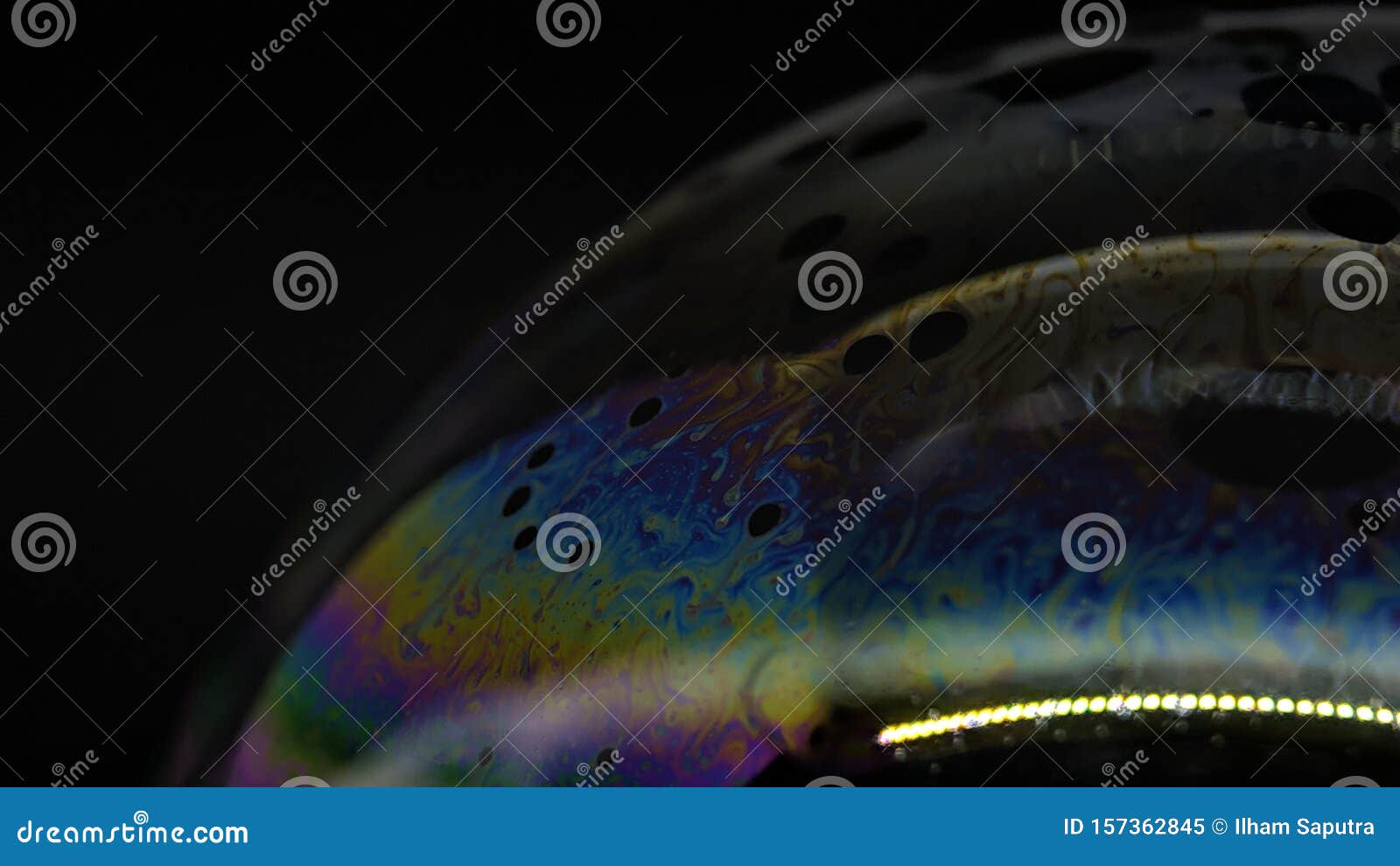 Psychedelic Abstract Formed by Light Interference on the Surface of a ...