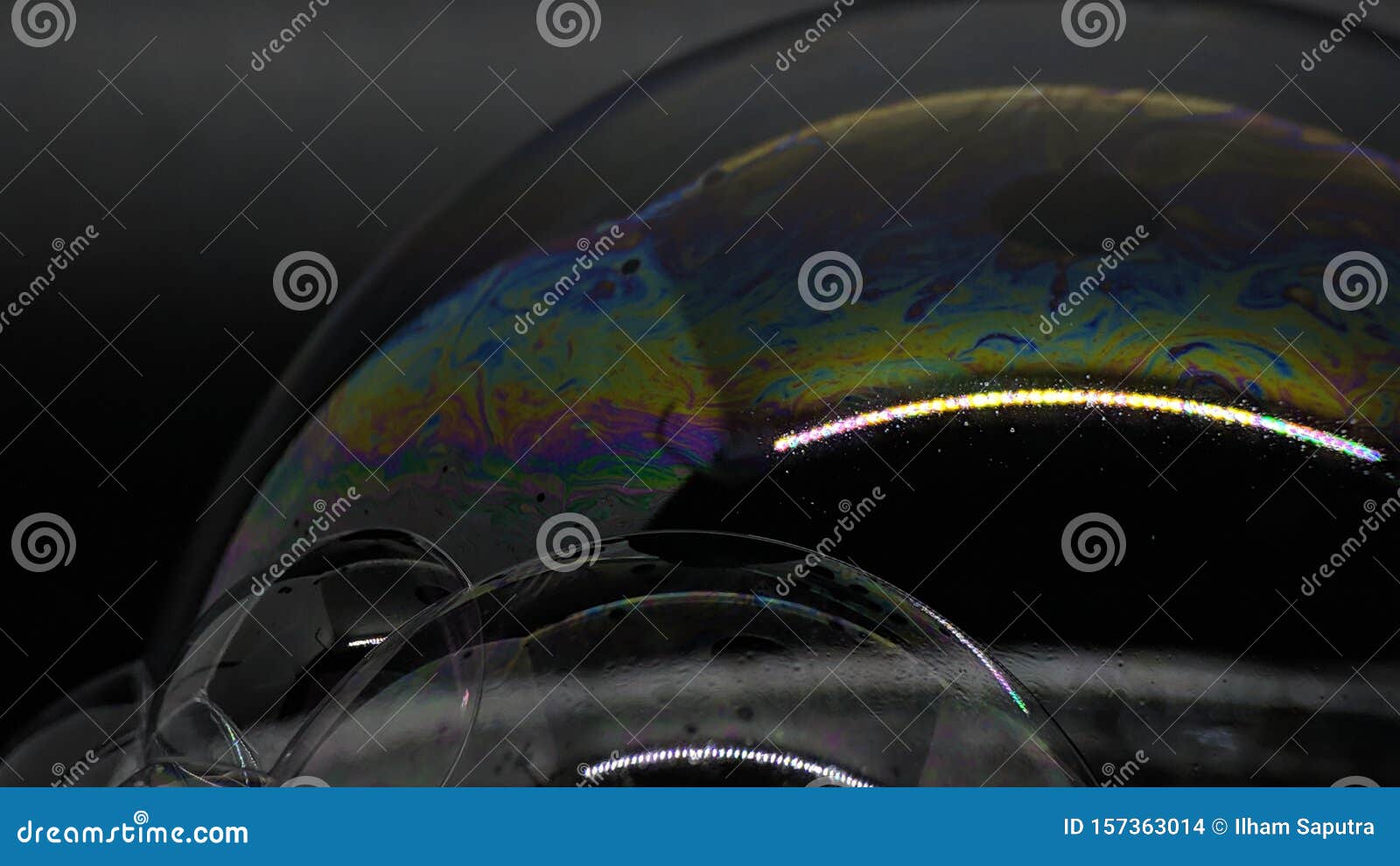 Psychedelic Abstract Formed by Light Interference on the Surface of a ...