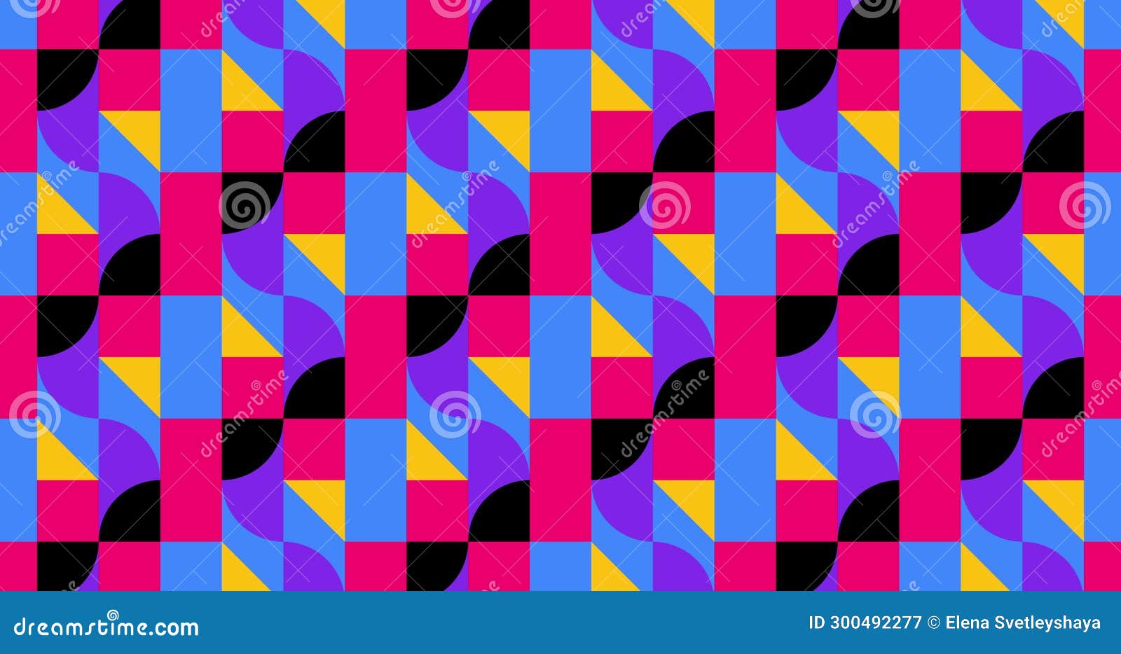 Psychedelic Abstract Loop Background. Modern Animated Geometric Pattern ...