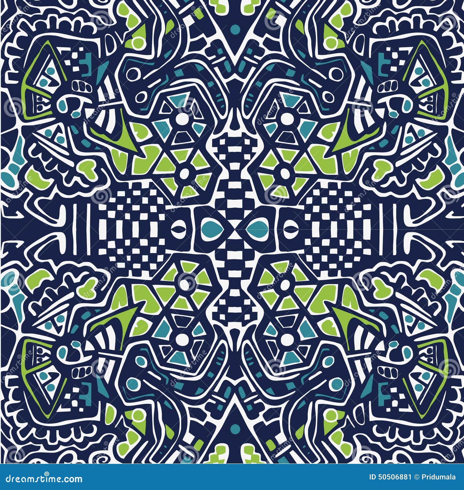 Psychedelic Abstraction Background Tribal Cartoon Vector ...