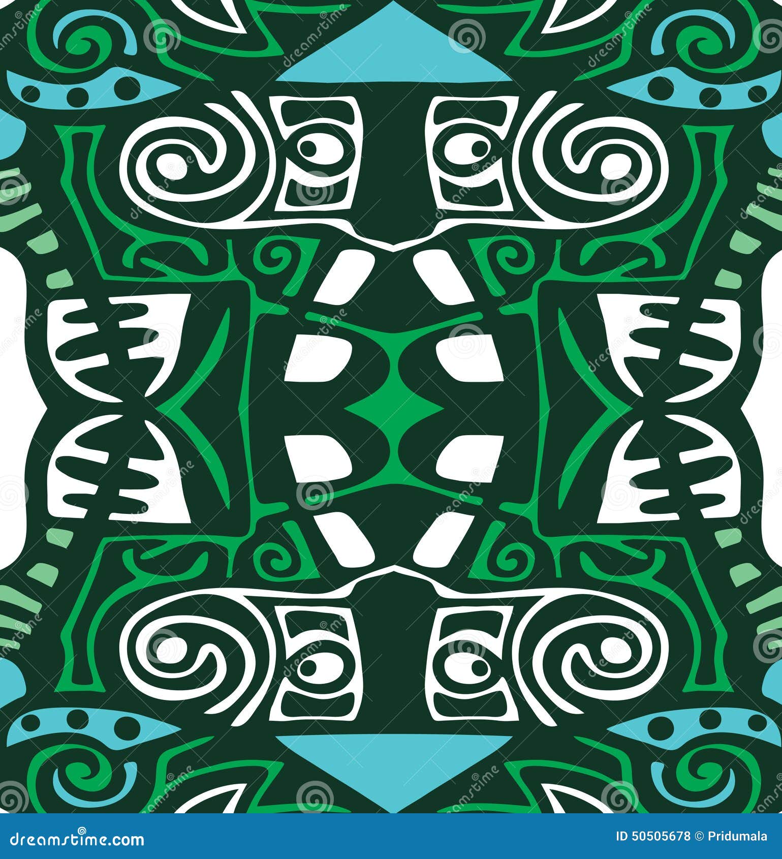 Psychedelic Abstraction Background Tribal Stock Vector - Illustration ...