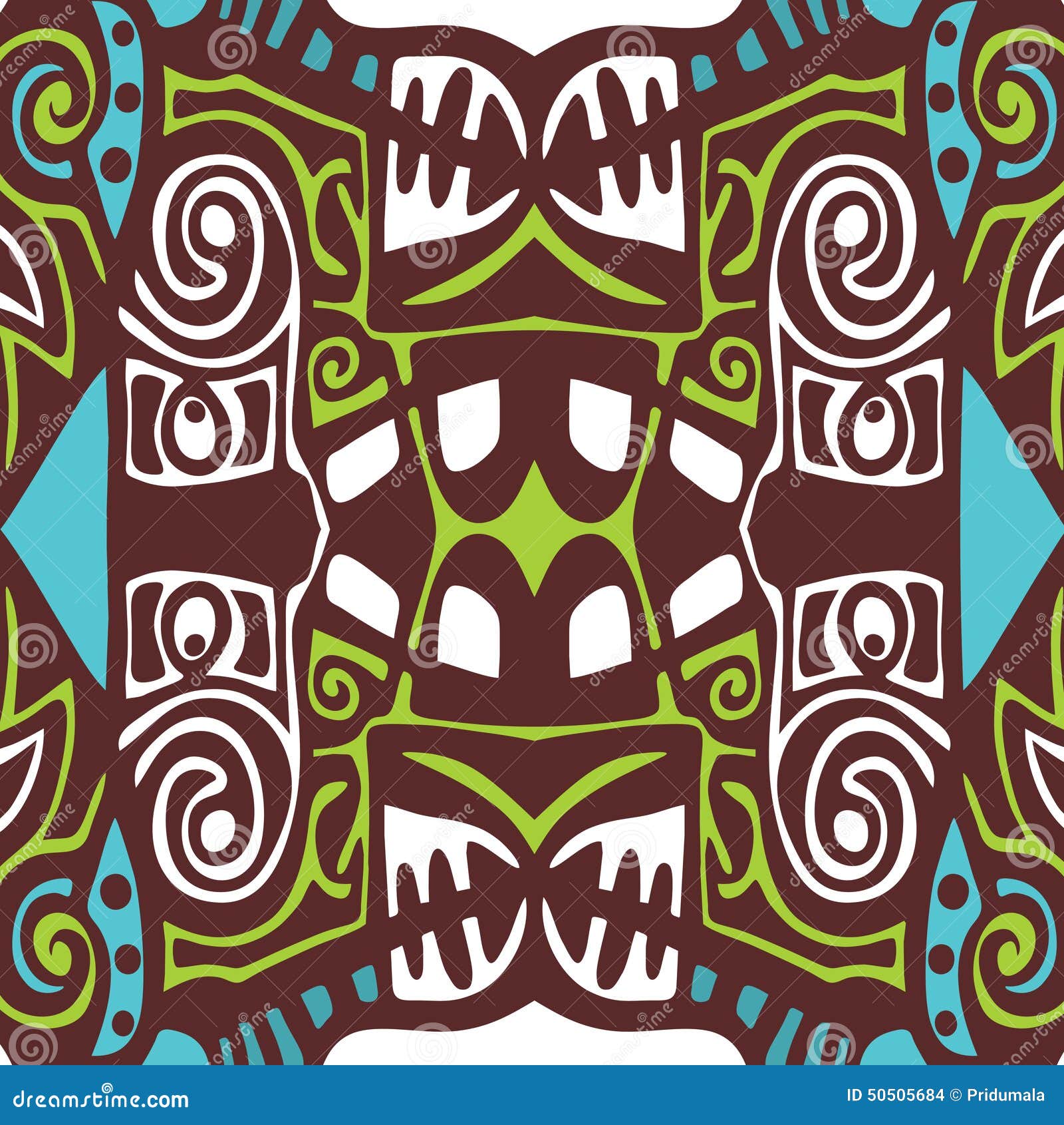 Psychedelic Abstraction Background Tribal Cartoon Vector ...
