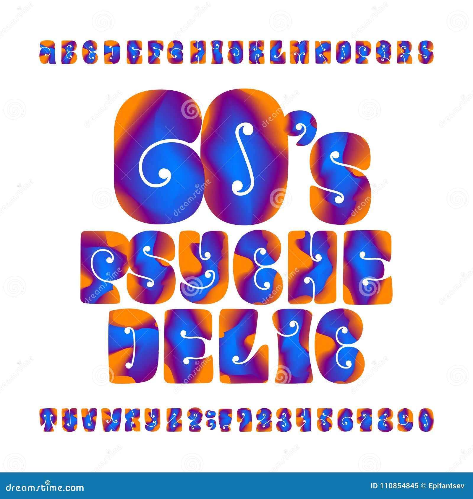 Psychedelic Alphabet Vector Font | CartoonDealer.com #69505888
