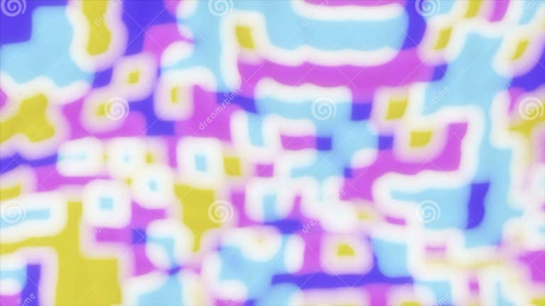 Psychedelic Animation with Floating Colorful Background. Design Stock ...
