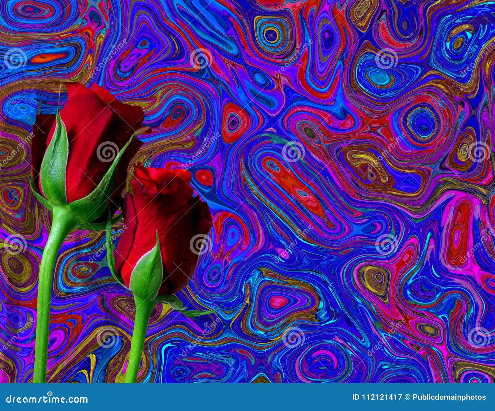 Psychedelic Art, Purple, Art, Modern Art Picture. Image: 112121417