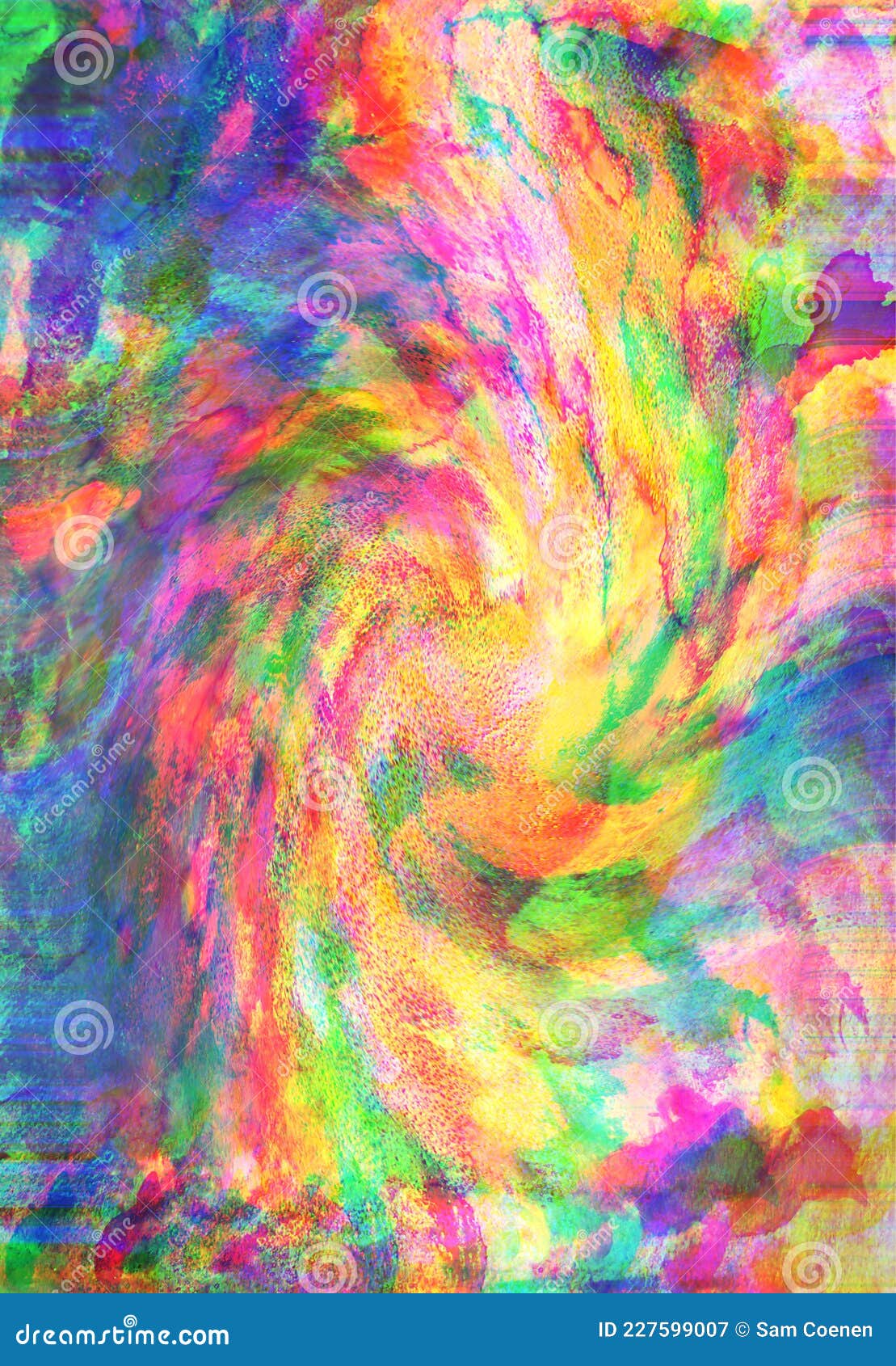 Psychedelic Artwork Trippy Art Modern Rainbow Light Pride Stock ...