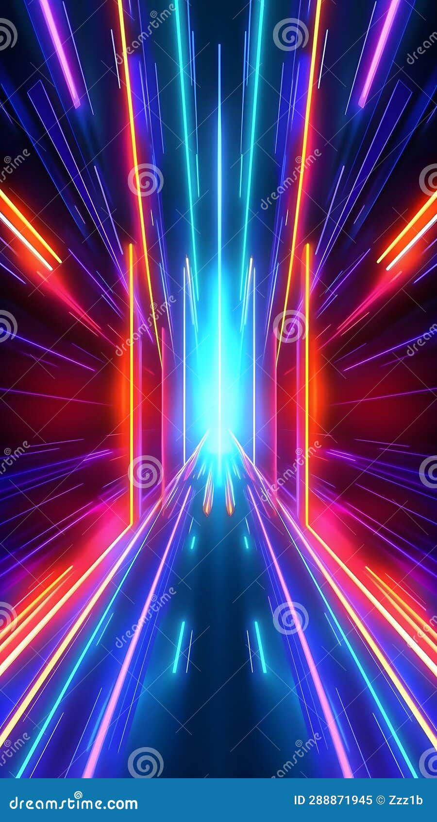 Psychedelic Background with Clean Smooth Neon Colored Shapes, Neural ...