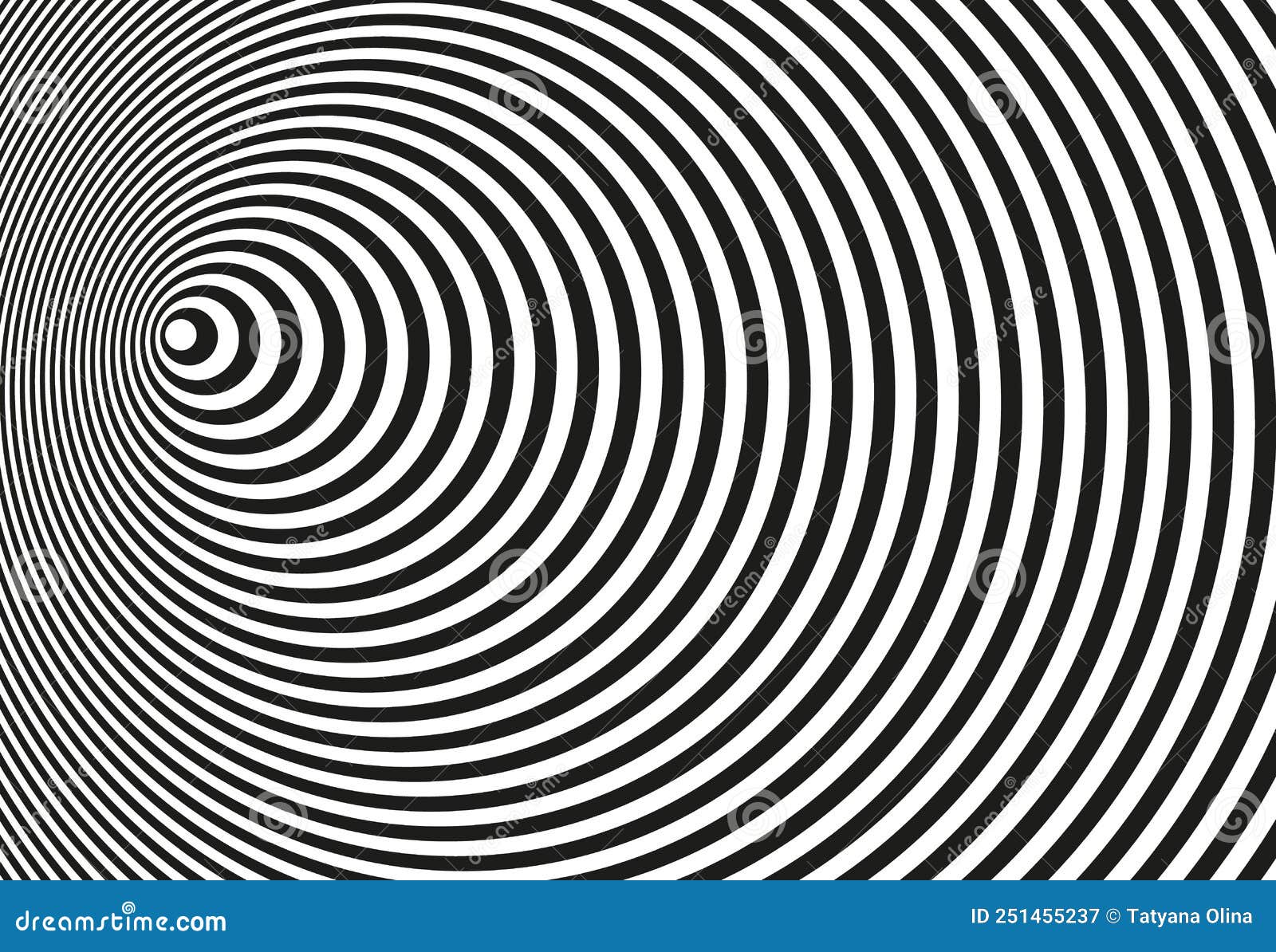 Psychedelic Background Funnel. Optical Tunnel Illusion Stock Vector ...