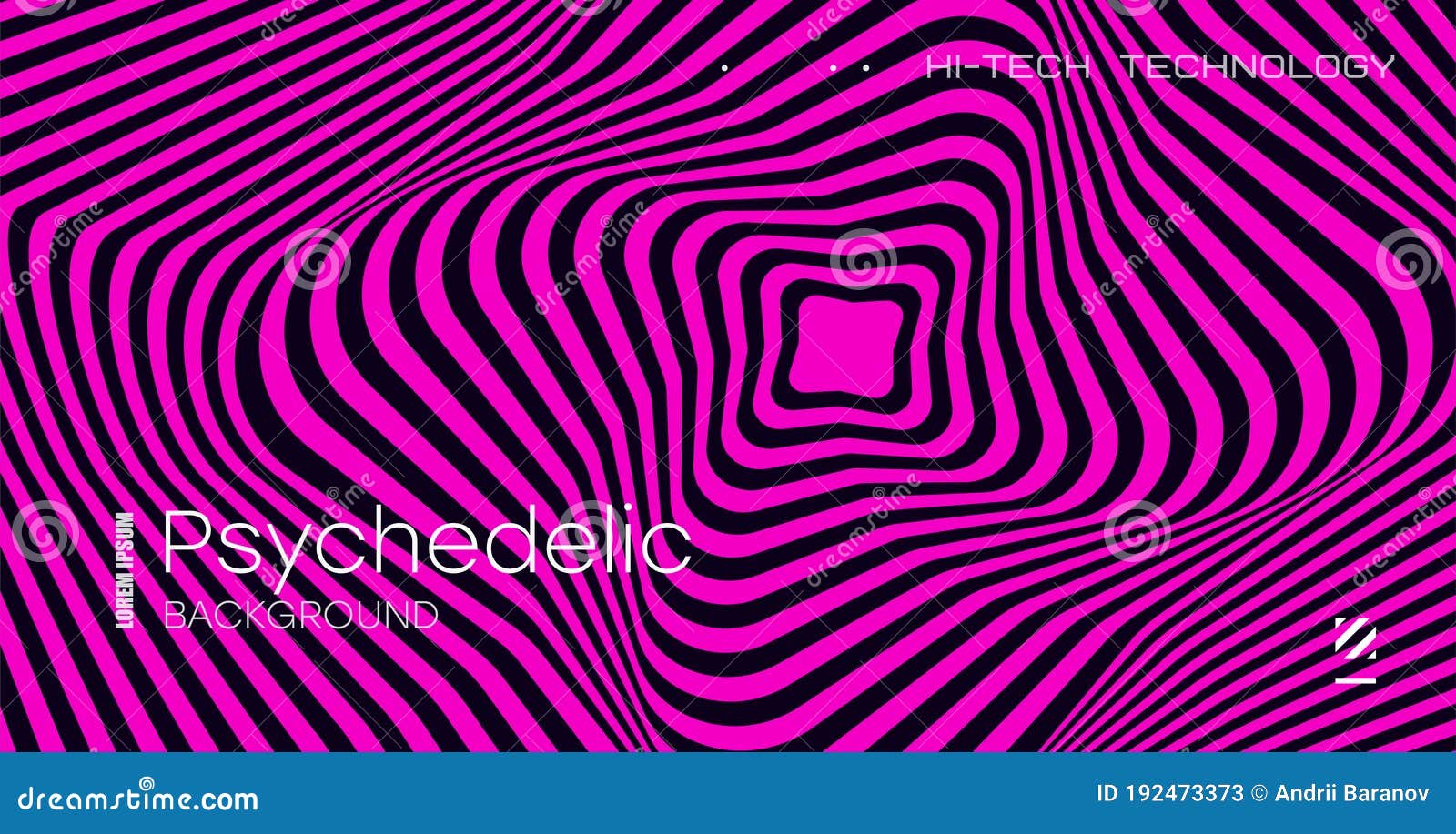 Psychedelic Background. Optical Illusion. Spiral Pattern of Growing ...