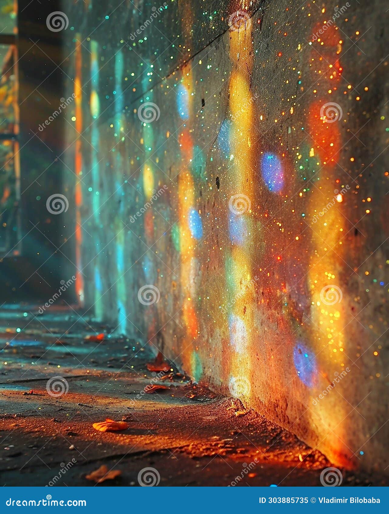 Psychedelic Background with a Textured Wall Stock Image - Image of ...