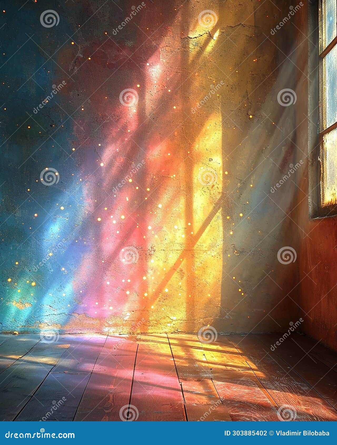 Psychedelic Background with a Textured Wall Stock Illustration ...