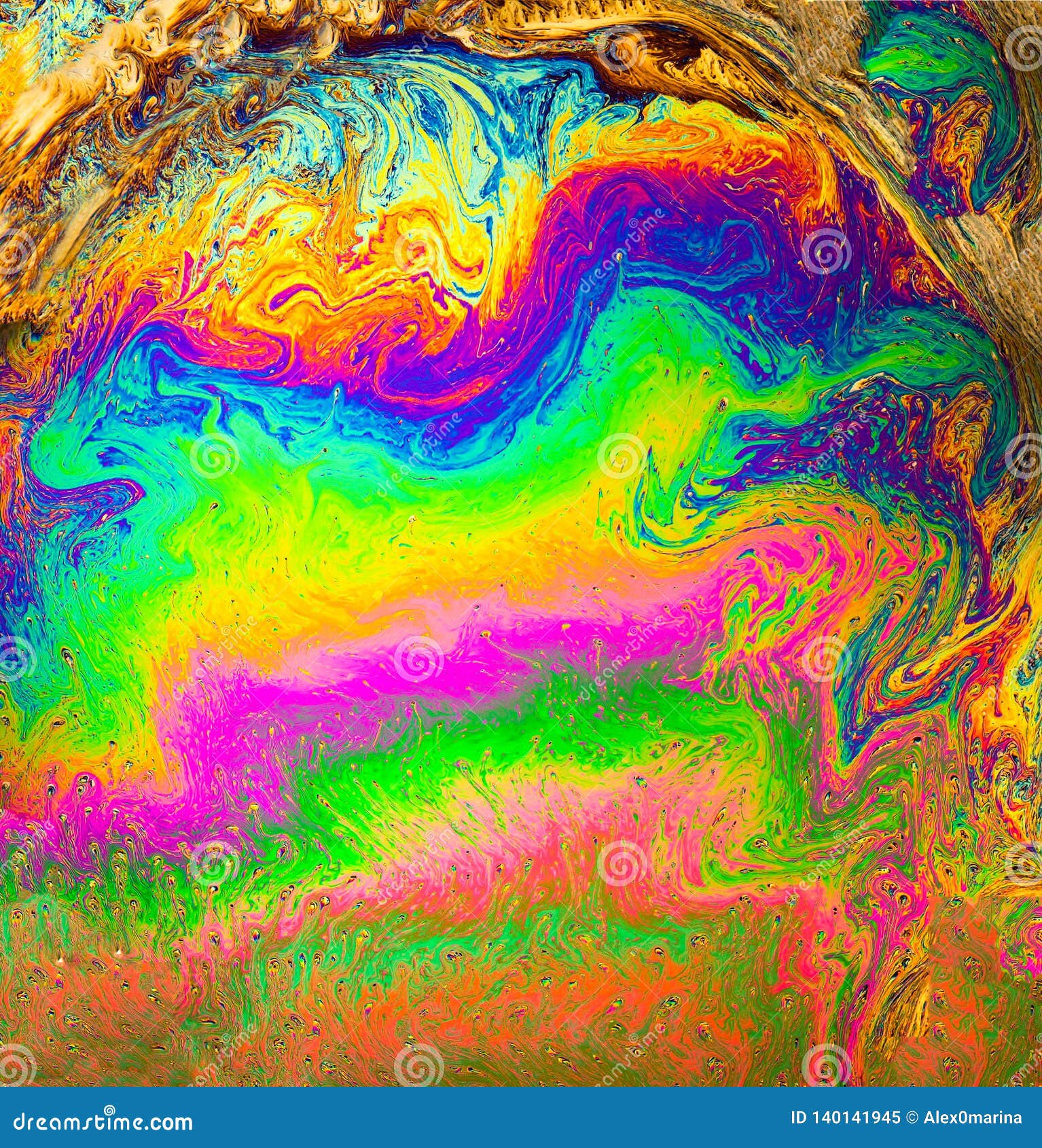 Psychedelic Background. Universe of Flowers. Concept Art Design ...