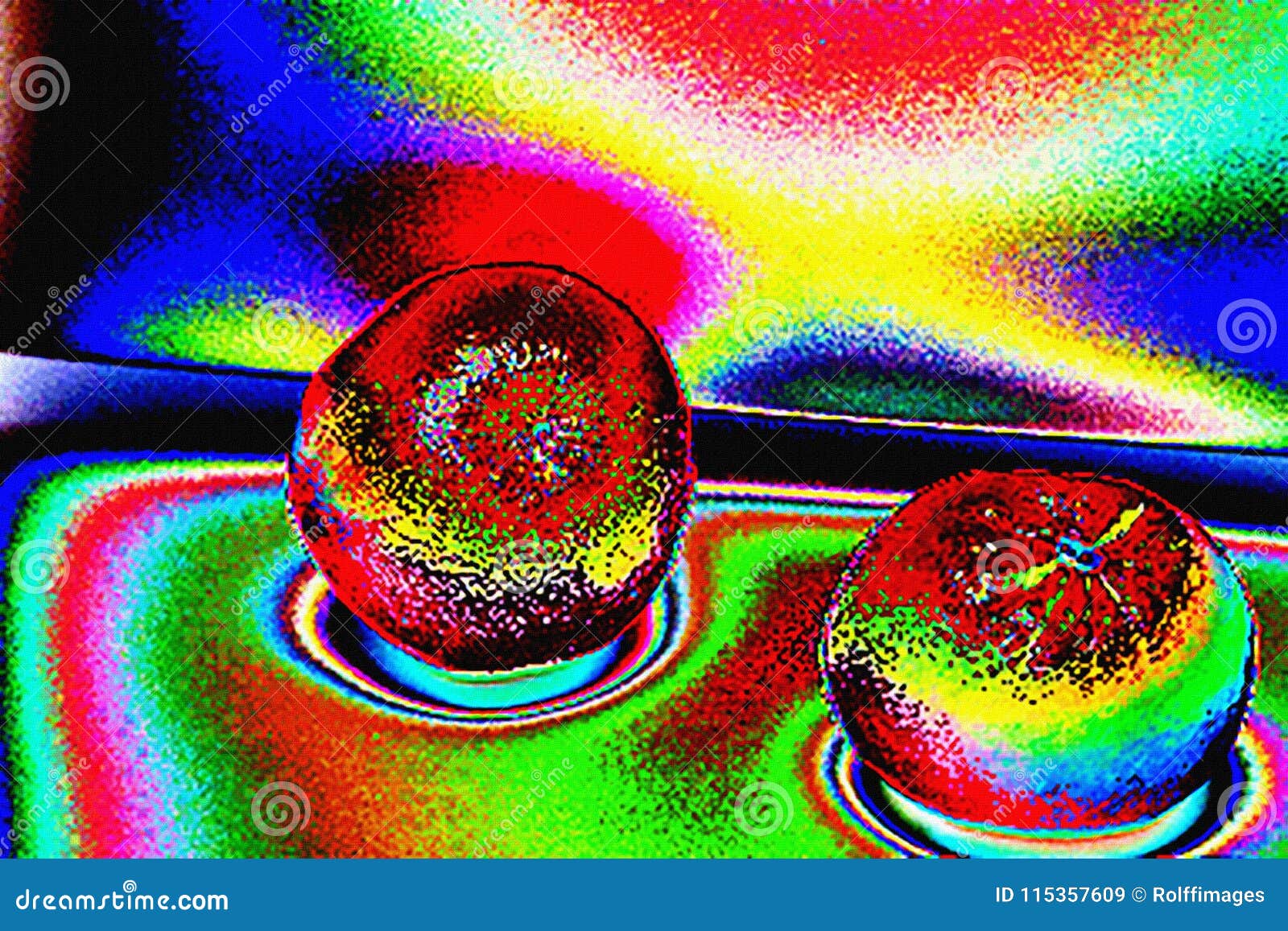 Psychedelic Balls stock illustration. Illustration of creative - 115357609