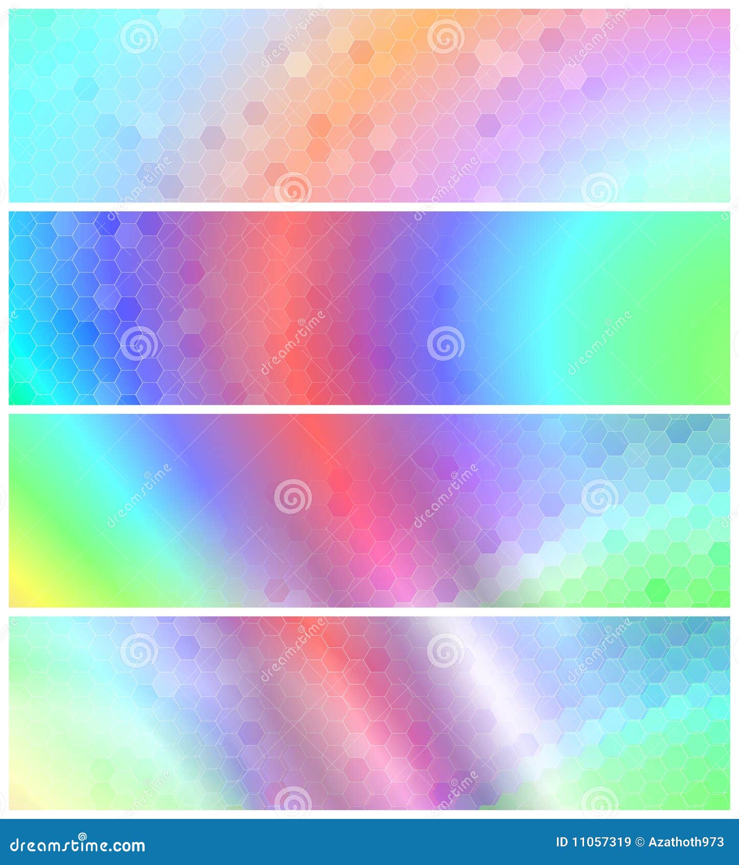 Psychedelic Banners or Headers Stock Illustration - Illustration of ...