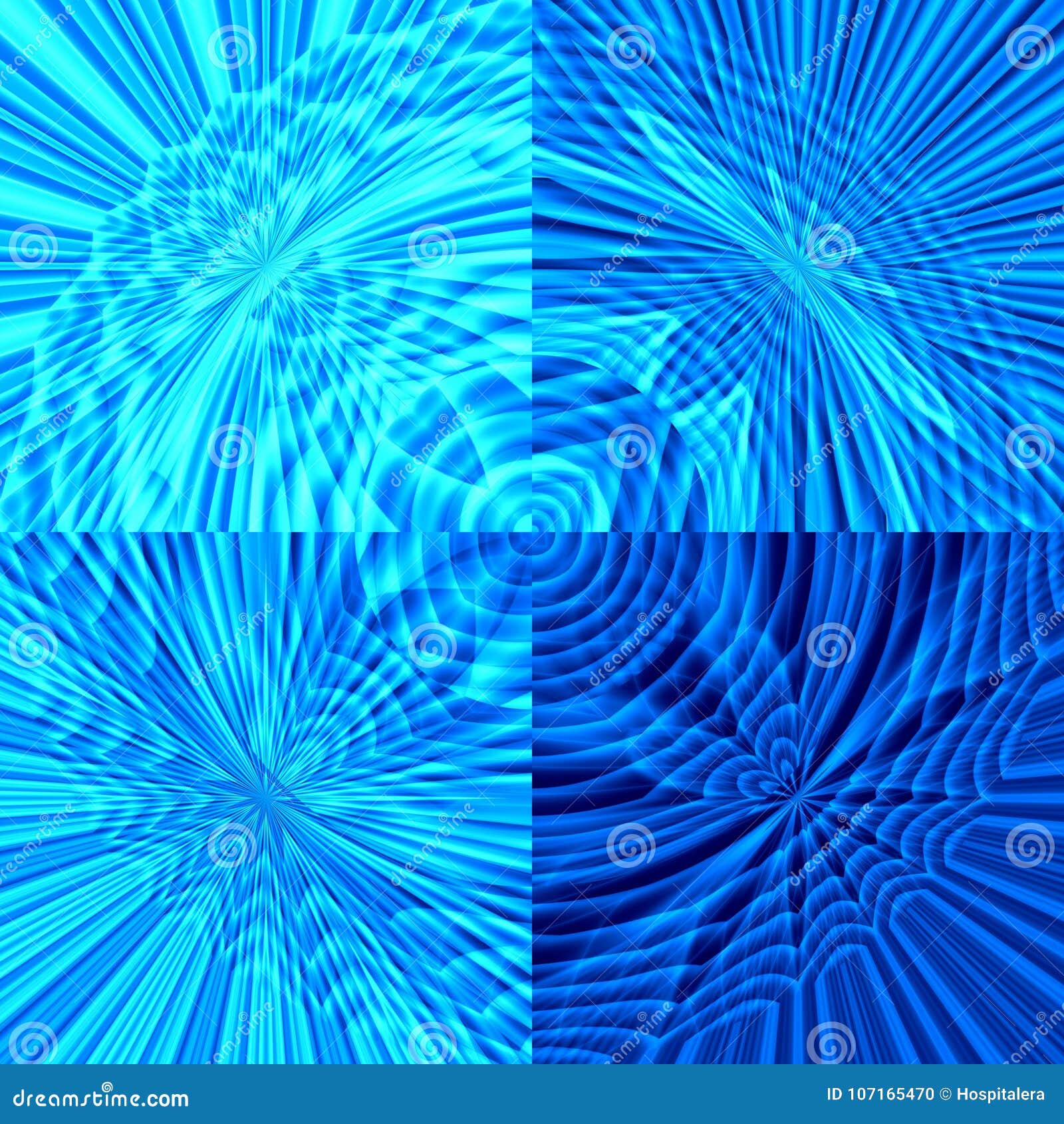 Psychedelic Blue Background Stock Illustration - Illustration of ...