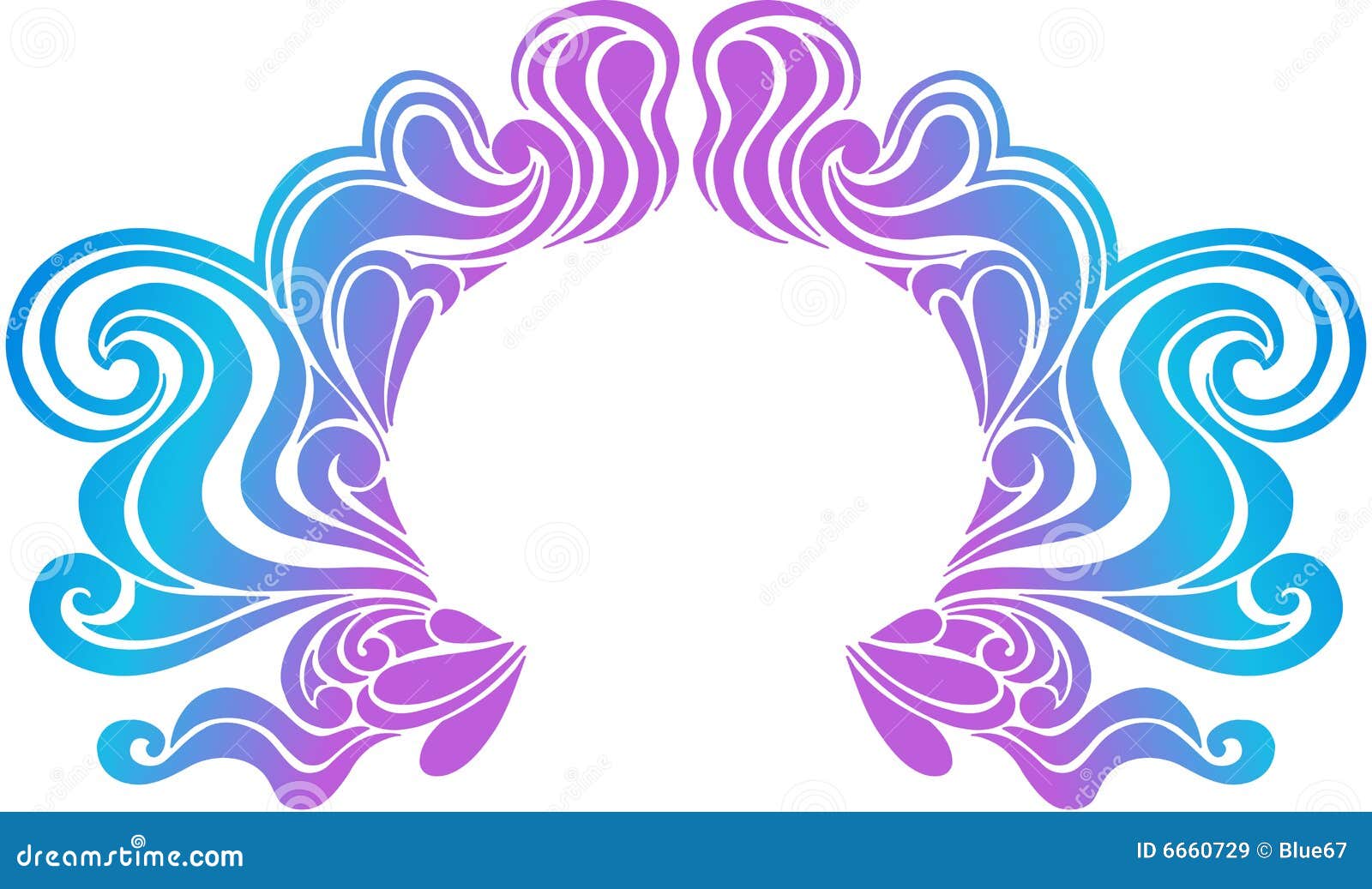 Psychedelic Border Vector Illustration Stock Vector - Illustration of ...