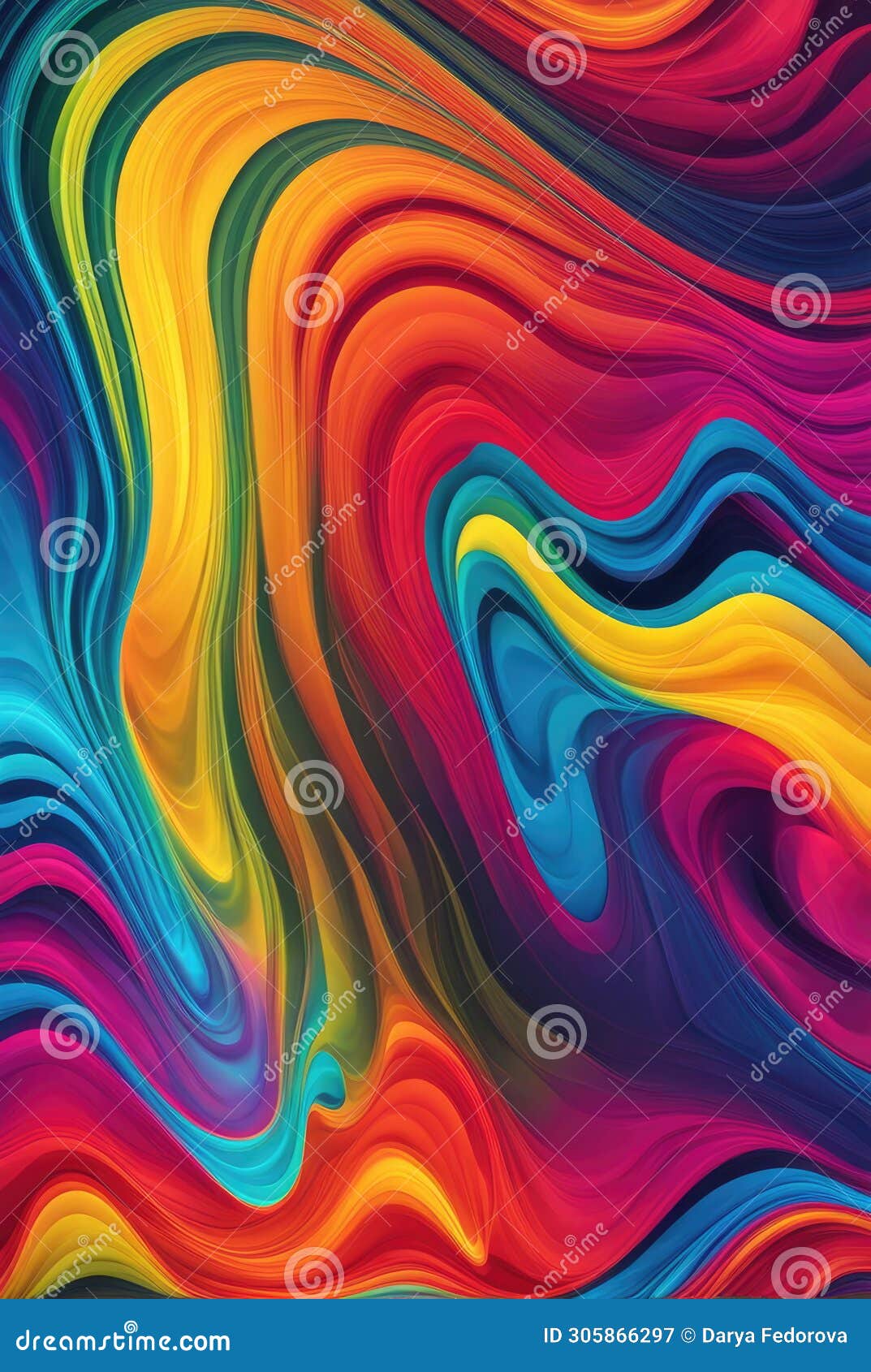 Psychedelic Bright Rainbow Swirl Pattern Stock Image - Image of twist ...