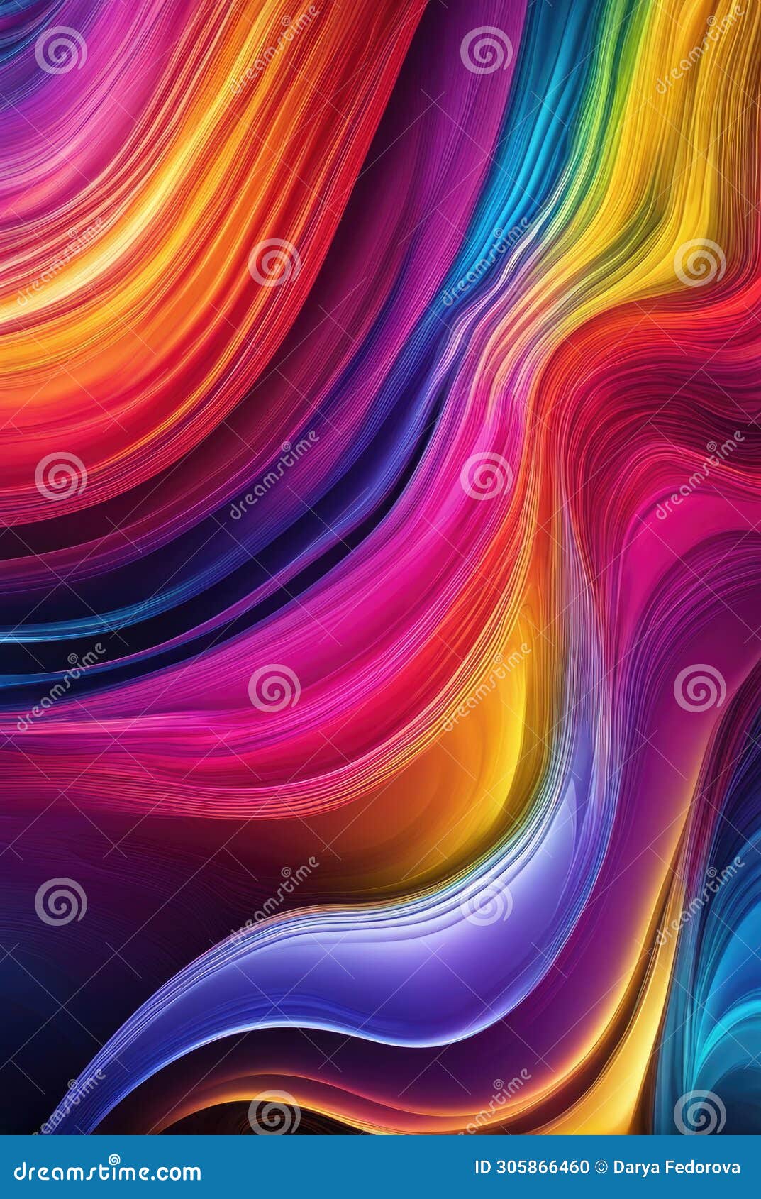 Psychedelic Bright Rainbow Swirl Pattern Stock Photo - Image of ...