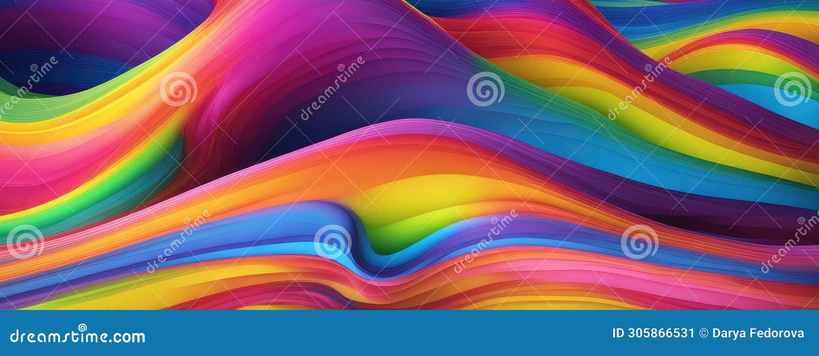 Psychedelic Bright Rainbow Swirl Pattern Stock Illustration ...